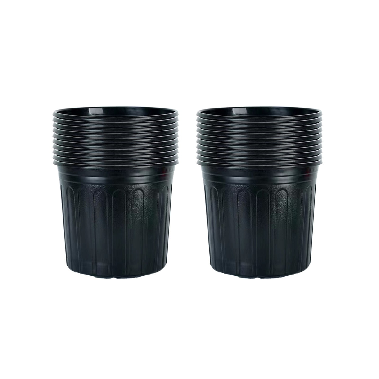 Darzheoy 20 Pcs 1 Gallon Plant Nursery Pots, Plastic Seed Starter Pot ...