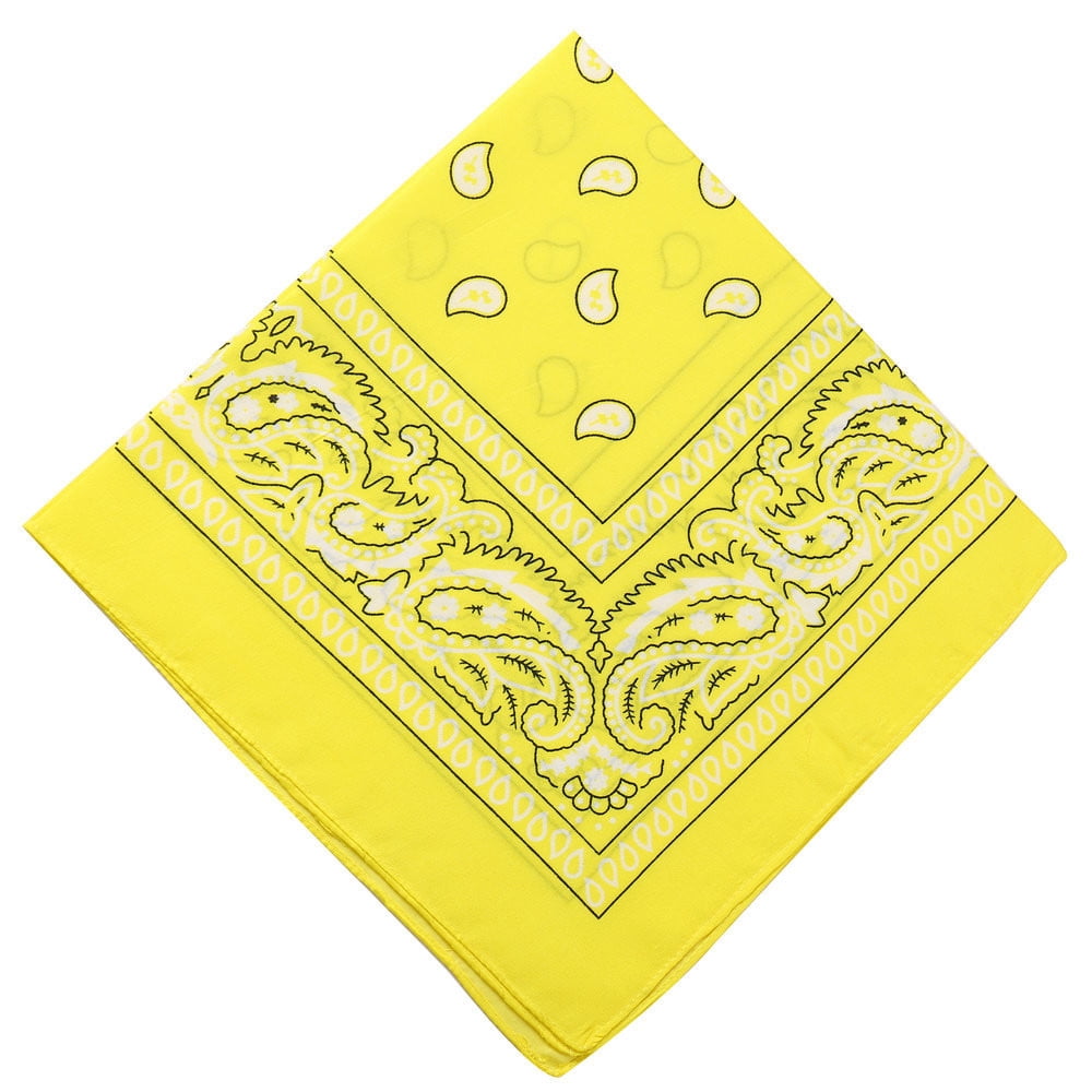 Darzheoy 22 inch Cotton Paisley Bandana Multi Colored Set Cowboy ...