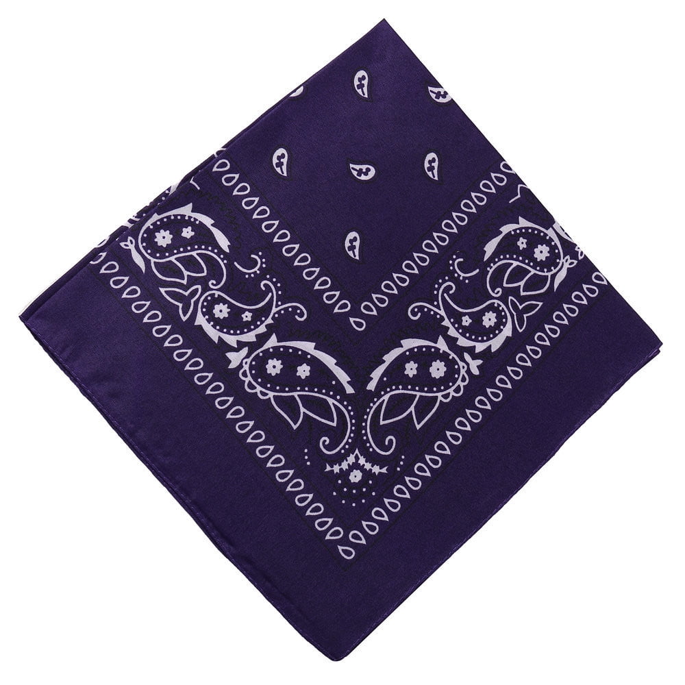 Darzheoy 22 inch Cotton Paisley Bandana Multi Colored Set Cowboy ...