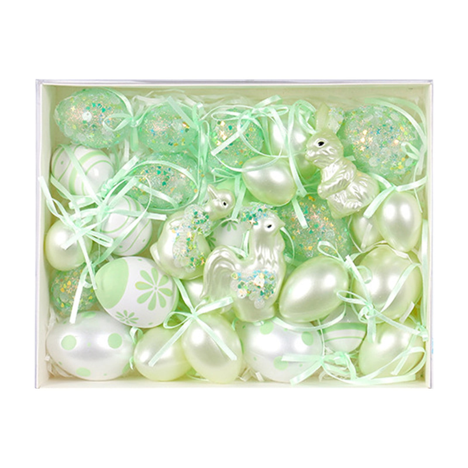 Darzheoy 30Pcs Easter Hanging Ball Ornaments 1.2 Inch Easter Tree Ball ...