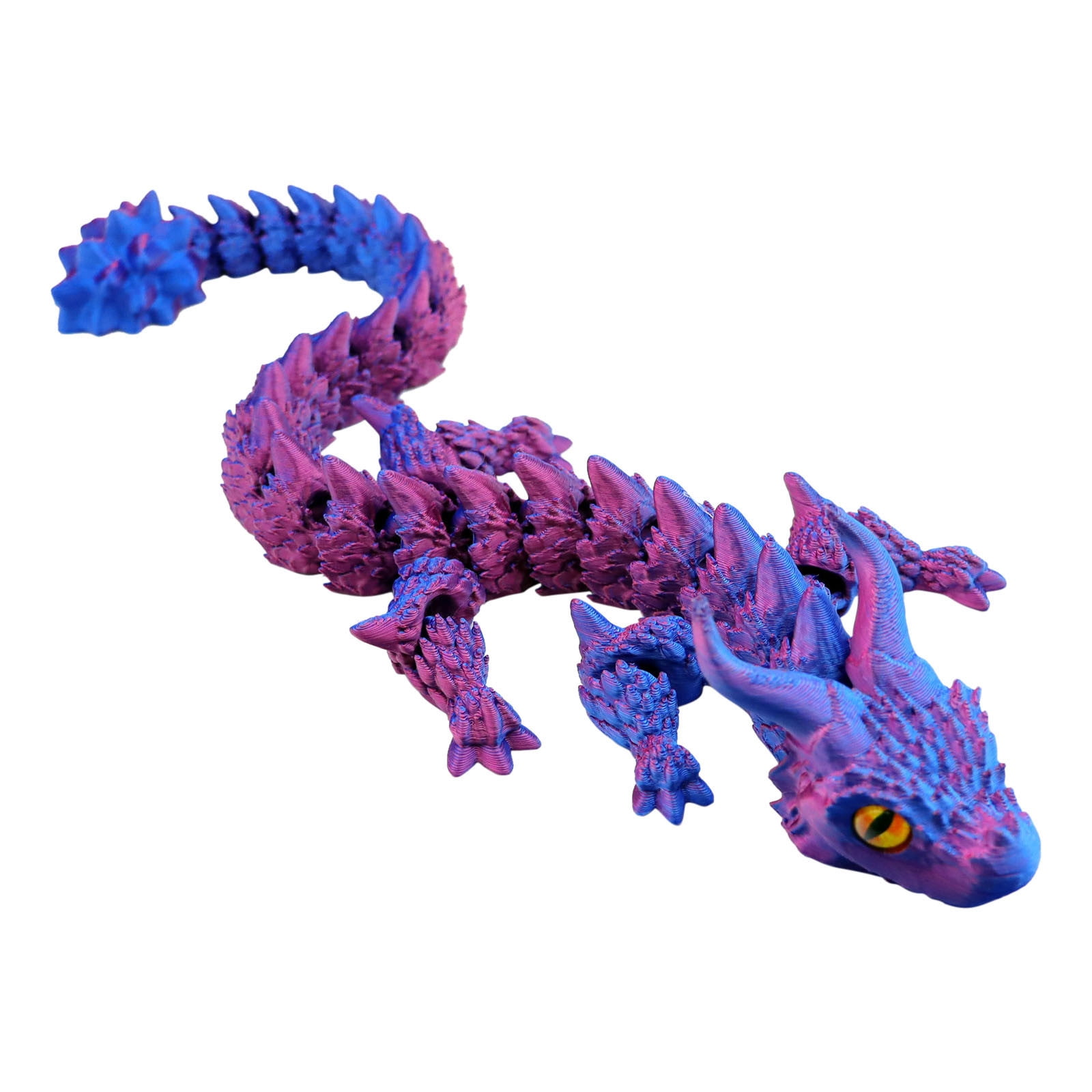 Darzheoy 3D Printed Crystal Dragon, 3D Printed Flexible Articulated ...