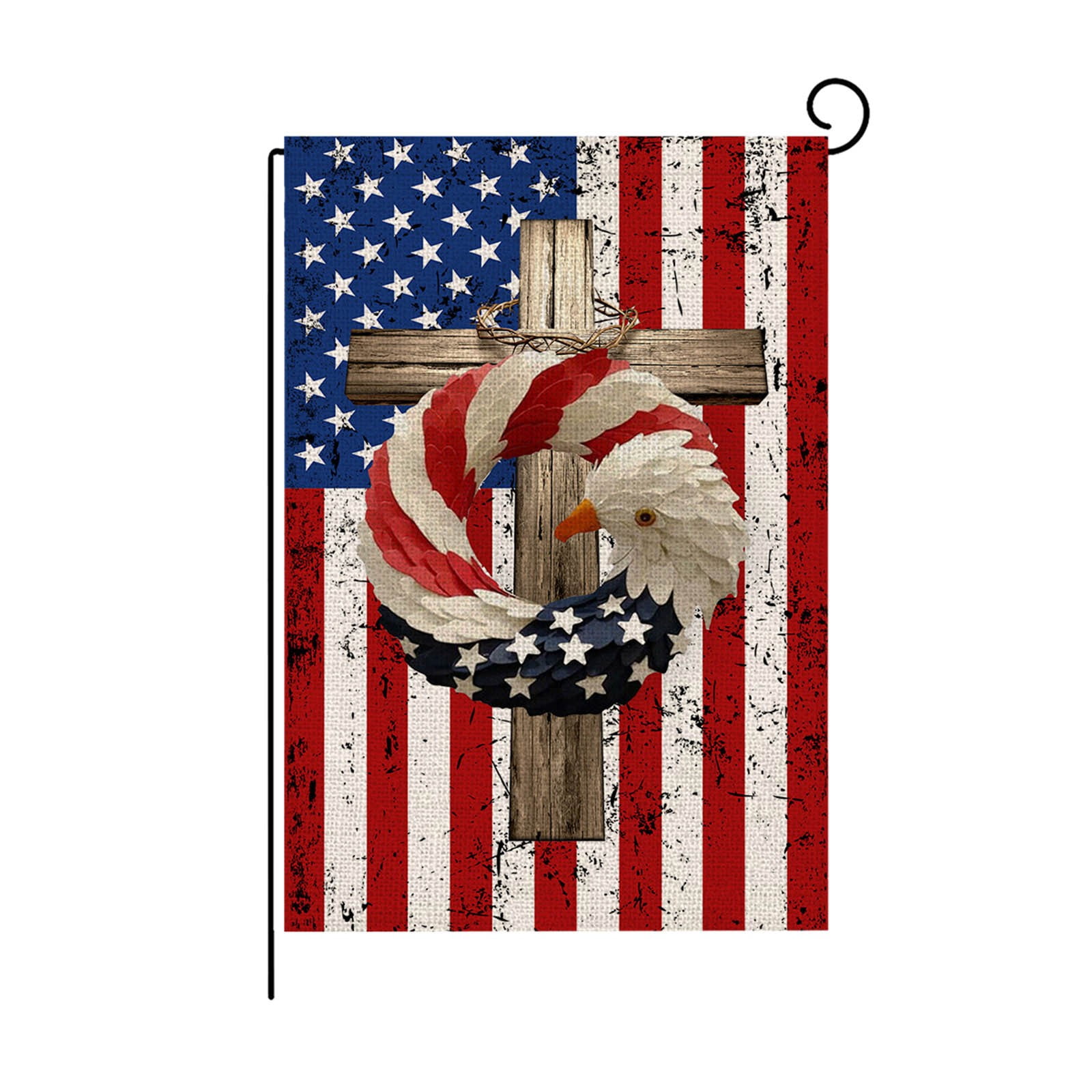 Darzheoy 4th of July Garden Flag 12x18 inch Memorial Day Independence ...