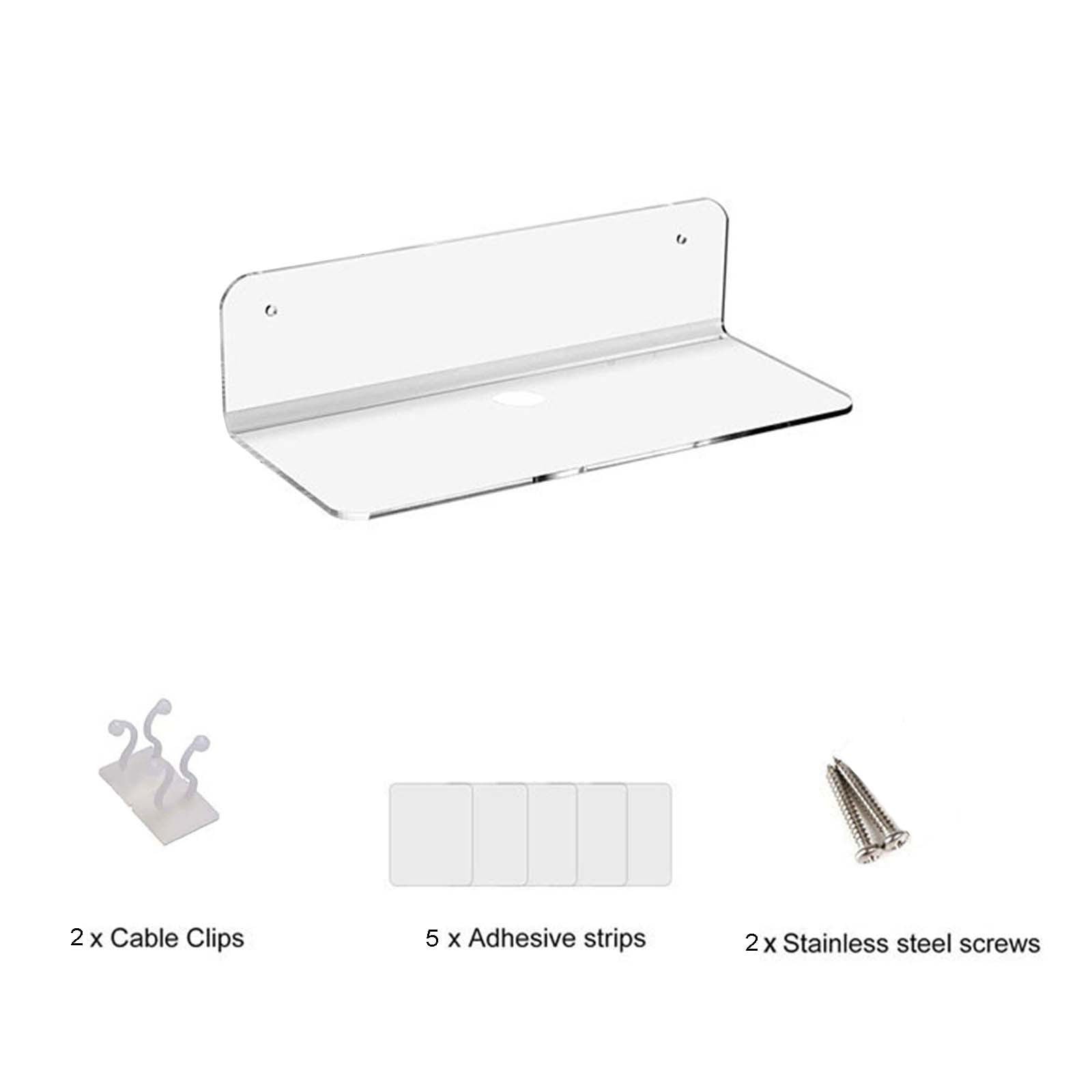 Darzheoy Acrylic Floating Shelves, Small Wall Display Shelf for ...
