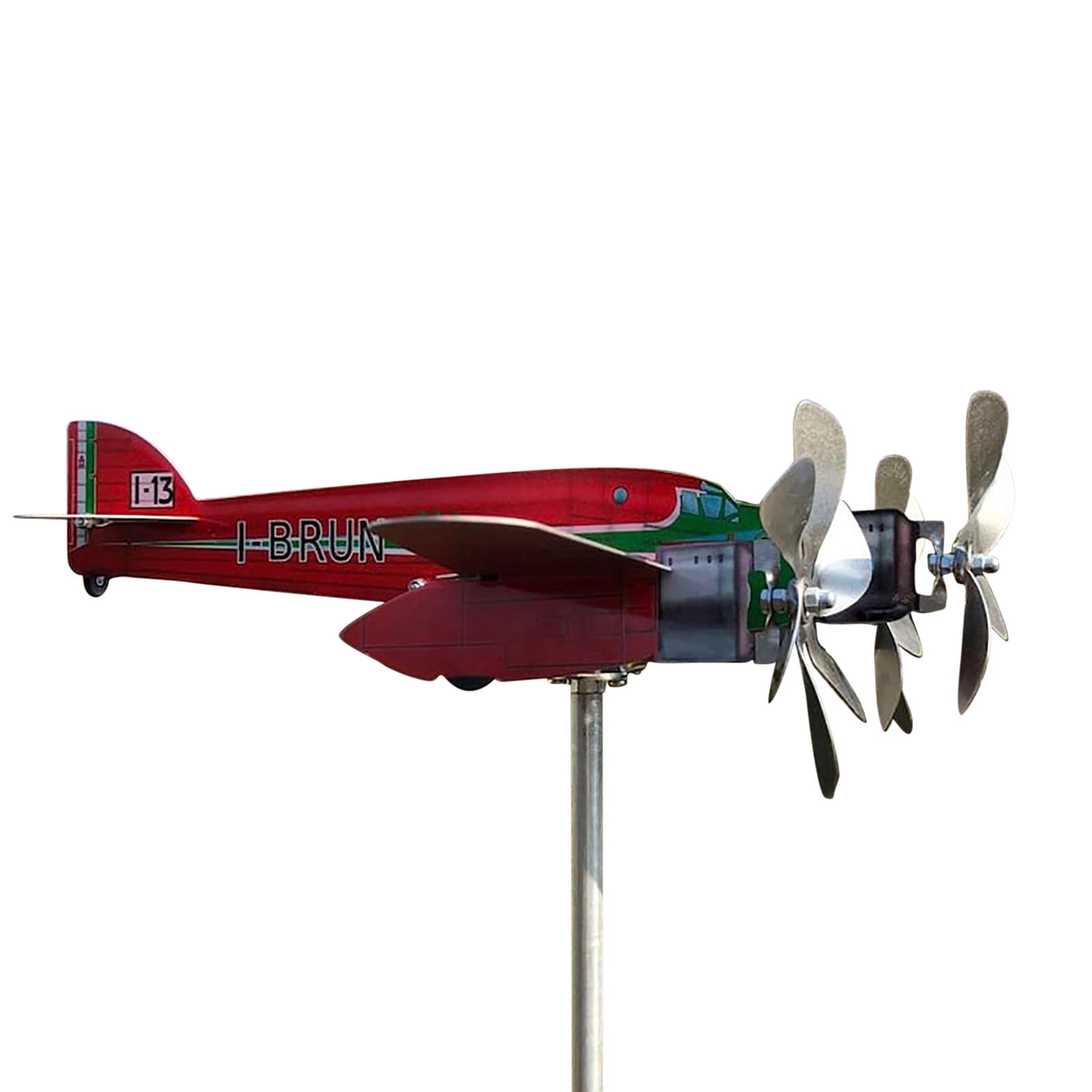 Darzheoy Airplane Weathervane, Metal Weather Vane for Yard, Garden ...