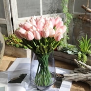 Artificial Tulip Flowers Real Touch Tulips Fake PU Tulip Flower Bouquet ...
