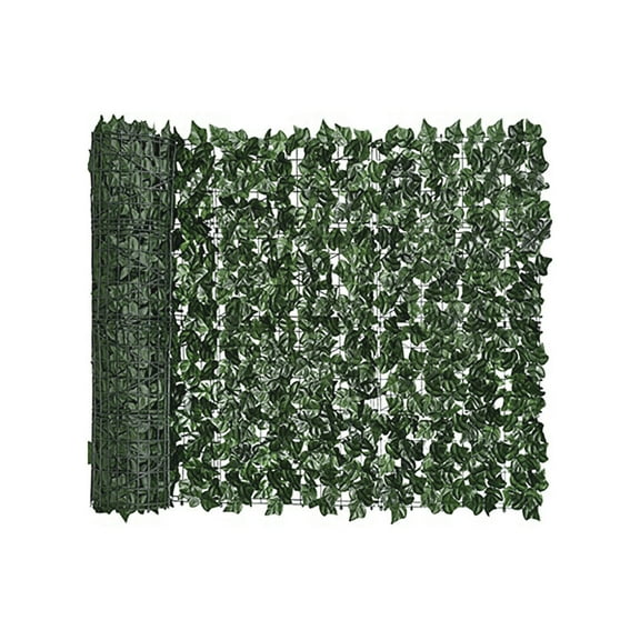 50X200cm Artificial Ivy Hedge Green Leaf Fence Panels Faux Privacy ...