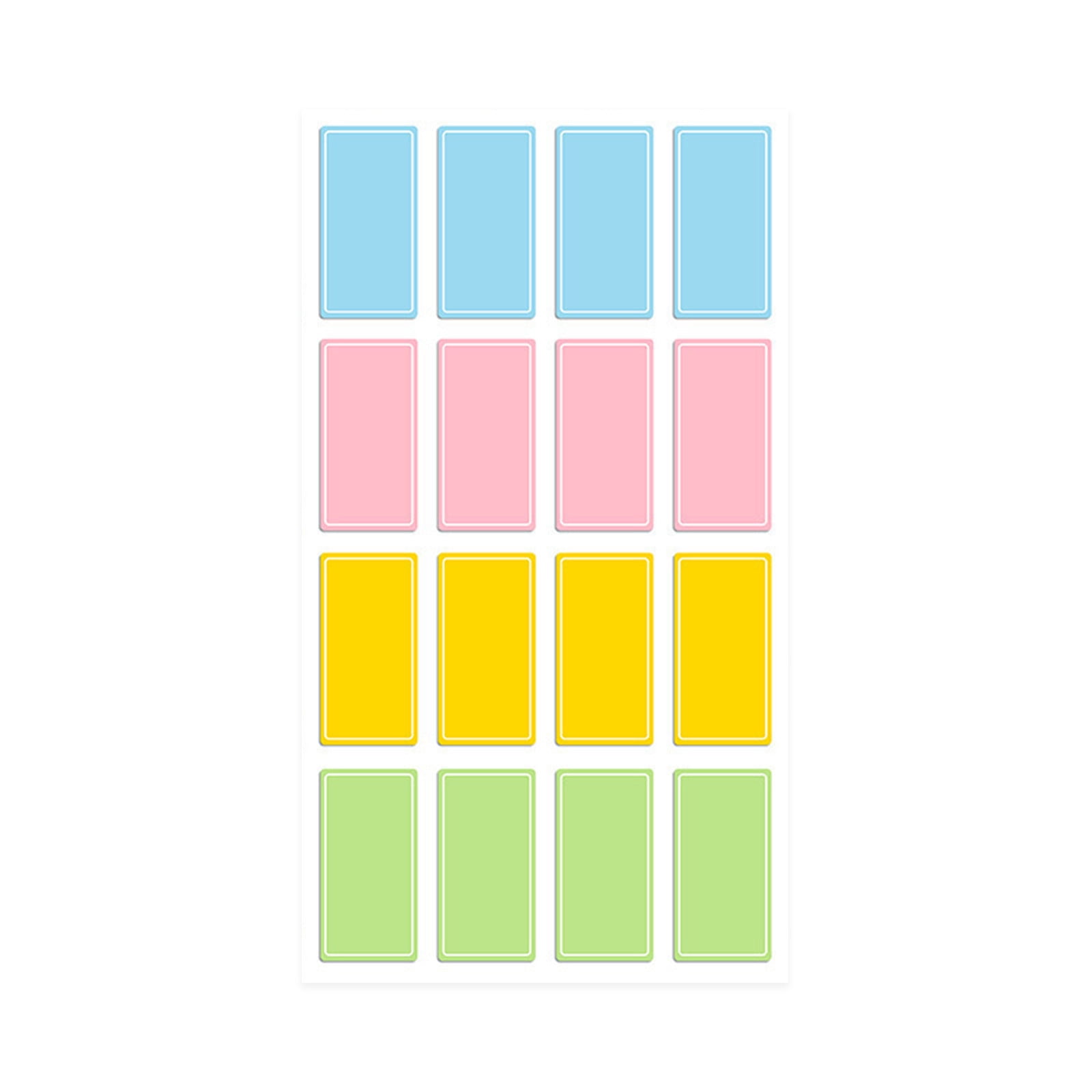 Darzheoy Assorted Colors Waterproof Removable Labels, 10 Pcs Adhesive ...