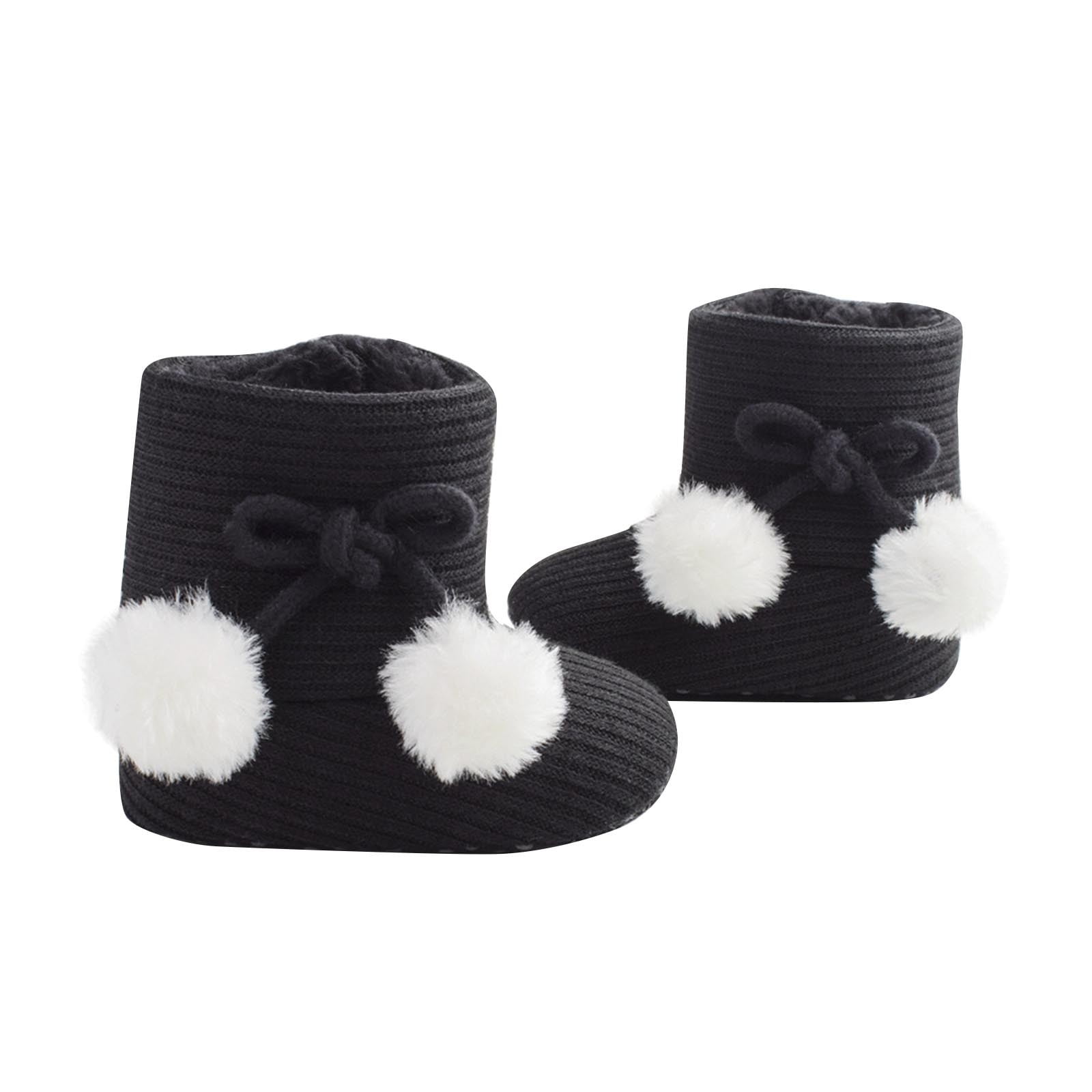 Darzheoy Baby Fleece Booties Newborn Warm Slippers Cozy Winter Boots ...