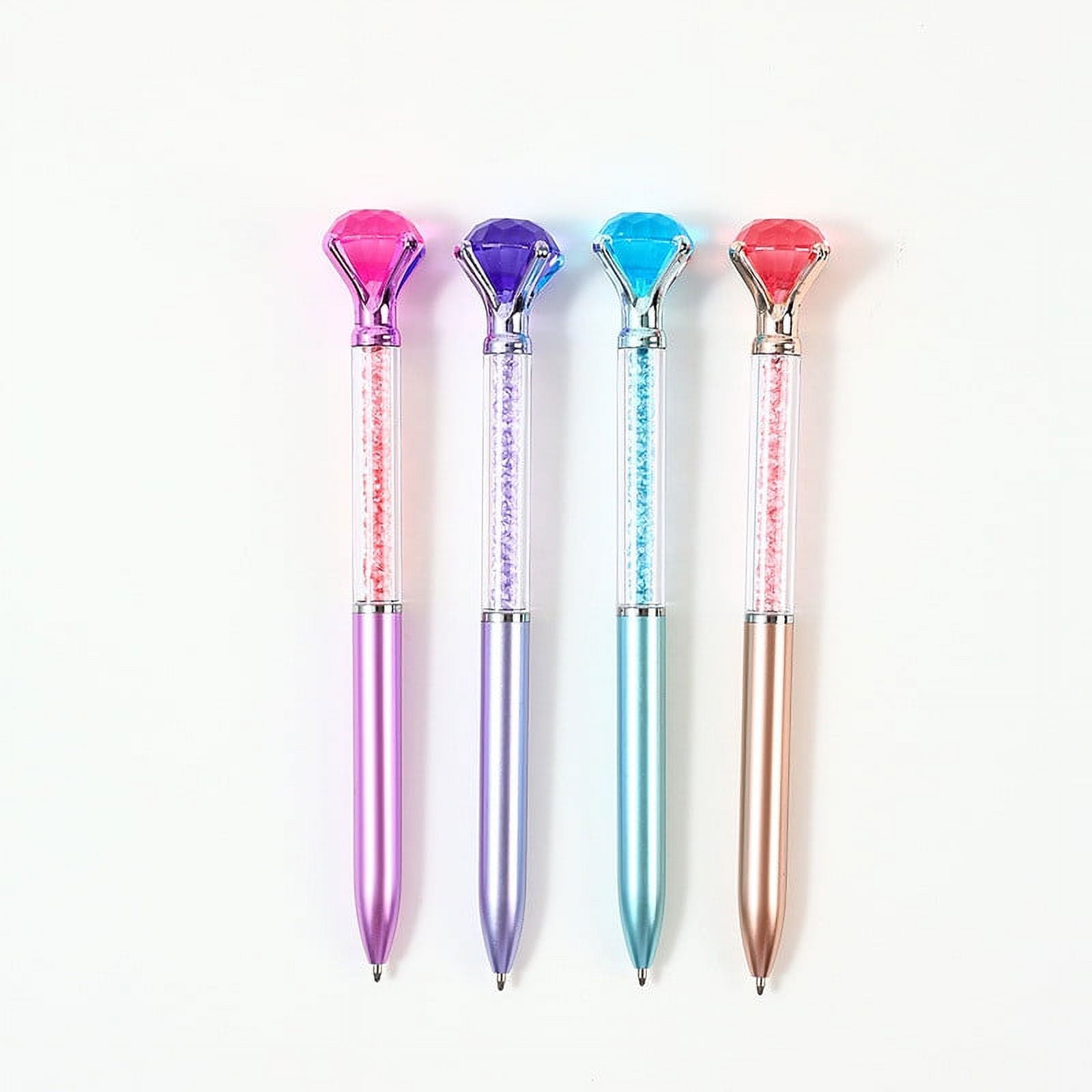 Darzheoy Big Diamond Ballpoint Pen Retractable Pens Rhinestones Crystal ...