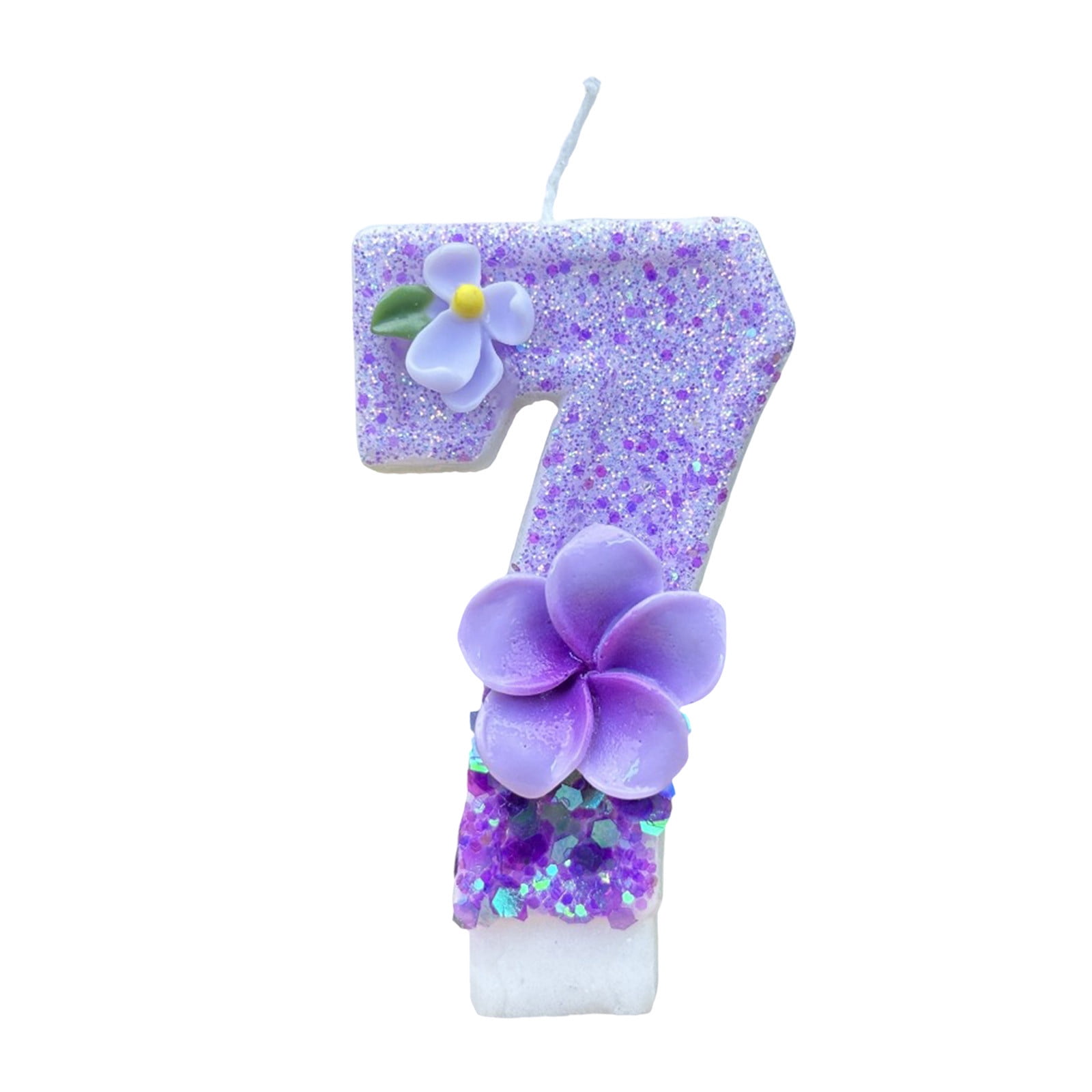 Darzheoy Birthday Candle for Girl, Purple Daisy Flower Birthday Party ...