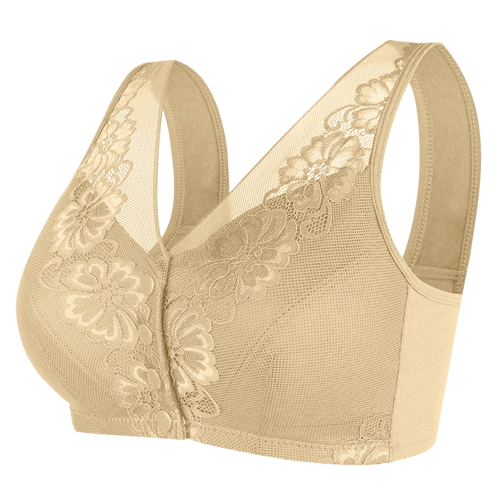 Darzheoy Bras for Women No Underwire Strapless Large Front Closure ...