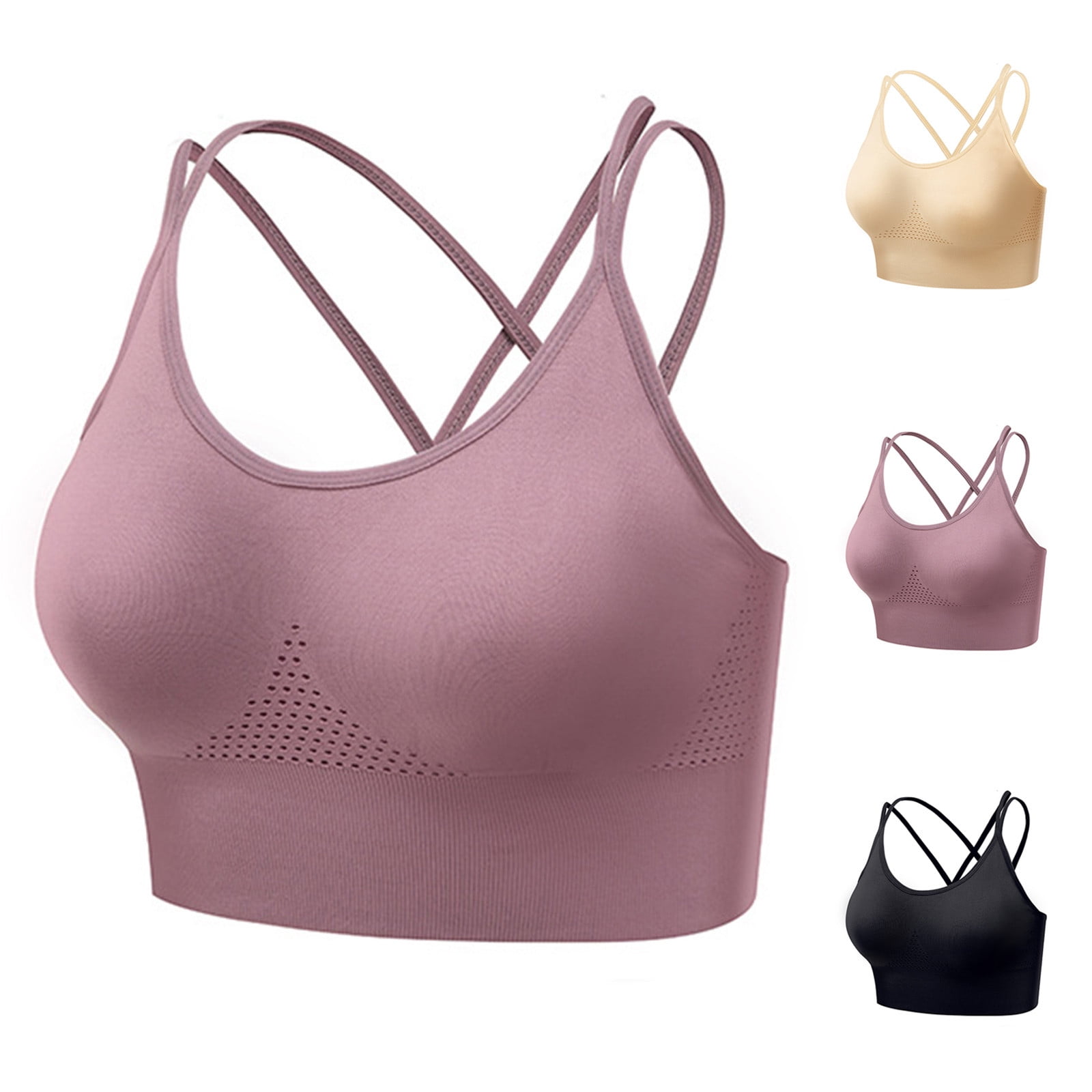 Darzheoy Bras for Women No Underwire Traceless Sports Bra With A ...
