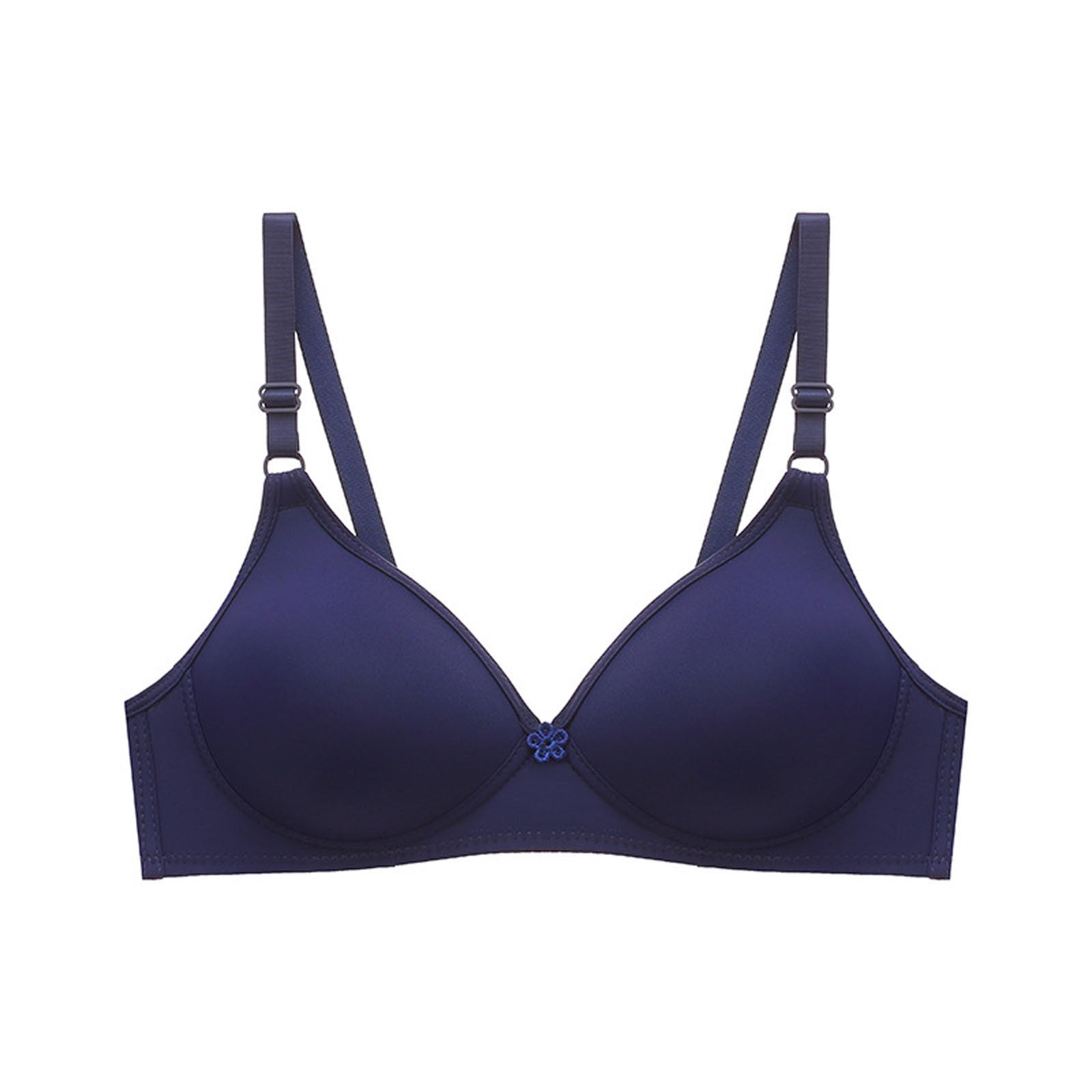 Darzheoy Bras for Women No Underwire Women Bra Soild Wire Free Underwear One-Piece Bra Everyday ...