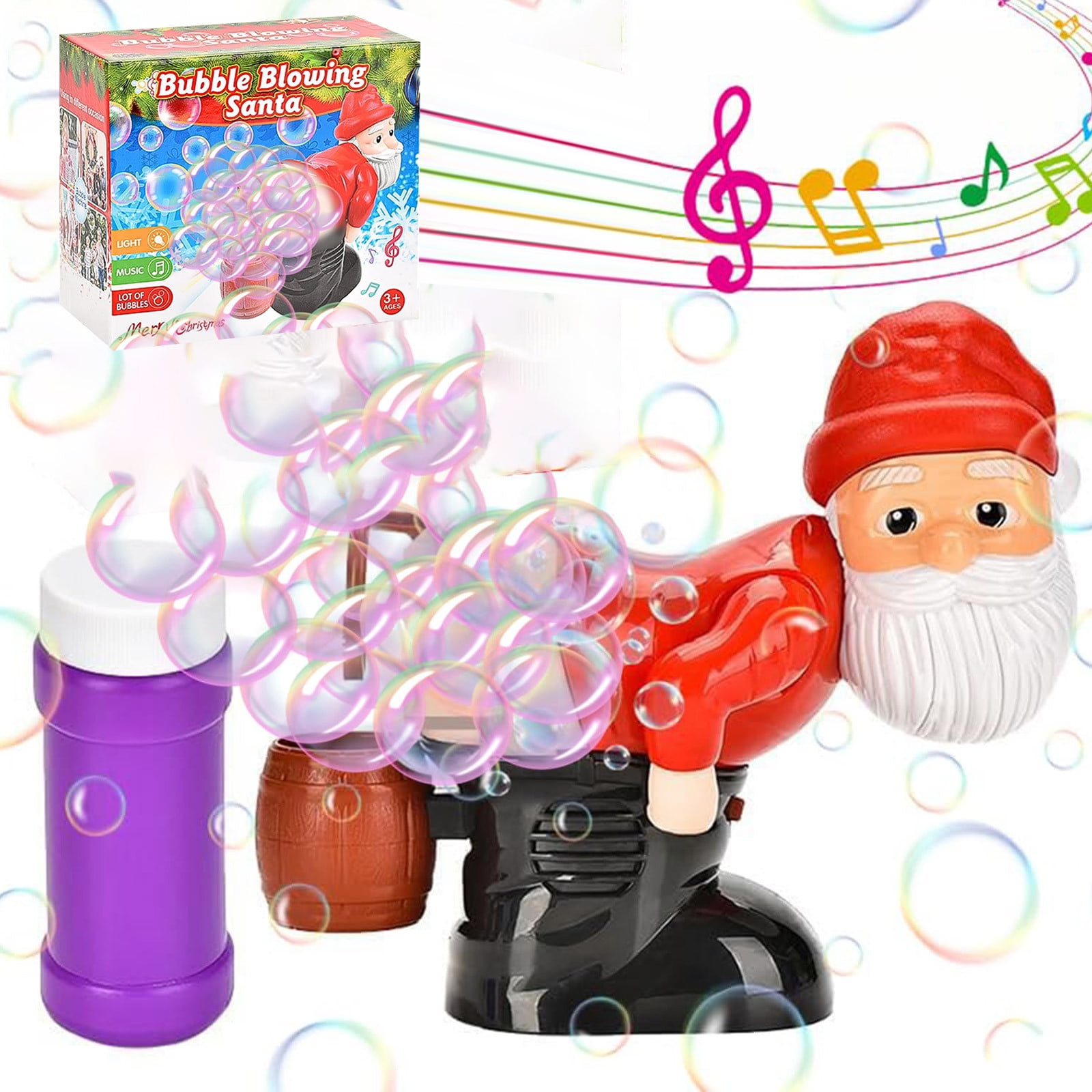 Darzheoy Bubble Blowing Santa, Blowing Santa Bubble Blower, Bubble ...