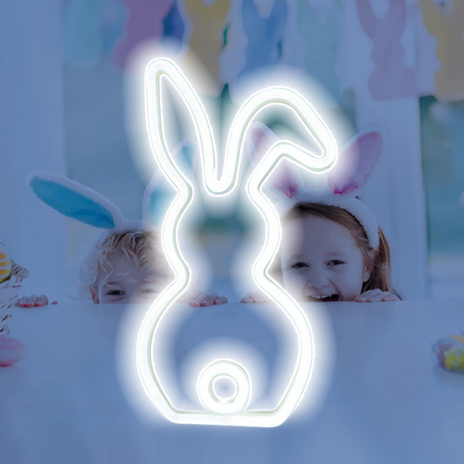 Darzheoy Bunny Easter Neon Sign for Easter Decorations LED Easter ...