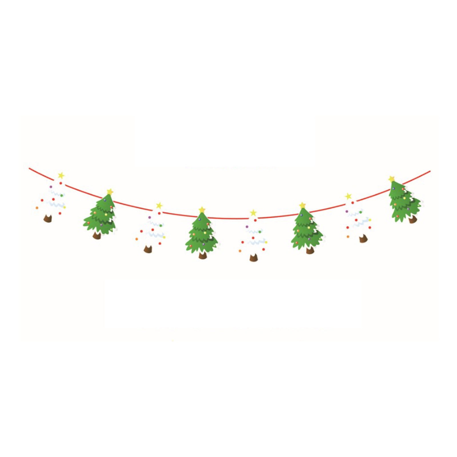 Darzheoy Christmas Banners Flags Bunting Garlands Santa Bunting Porch ...