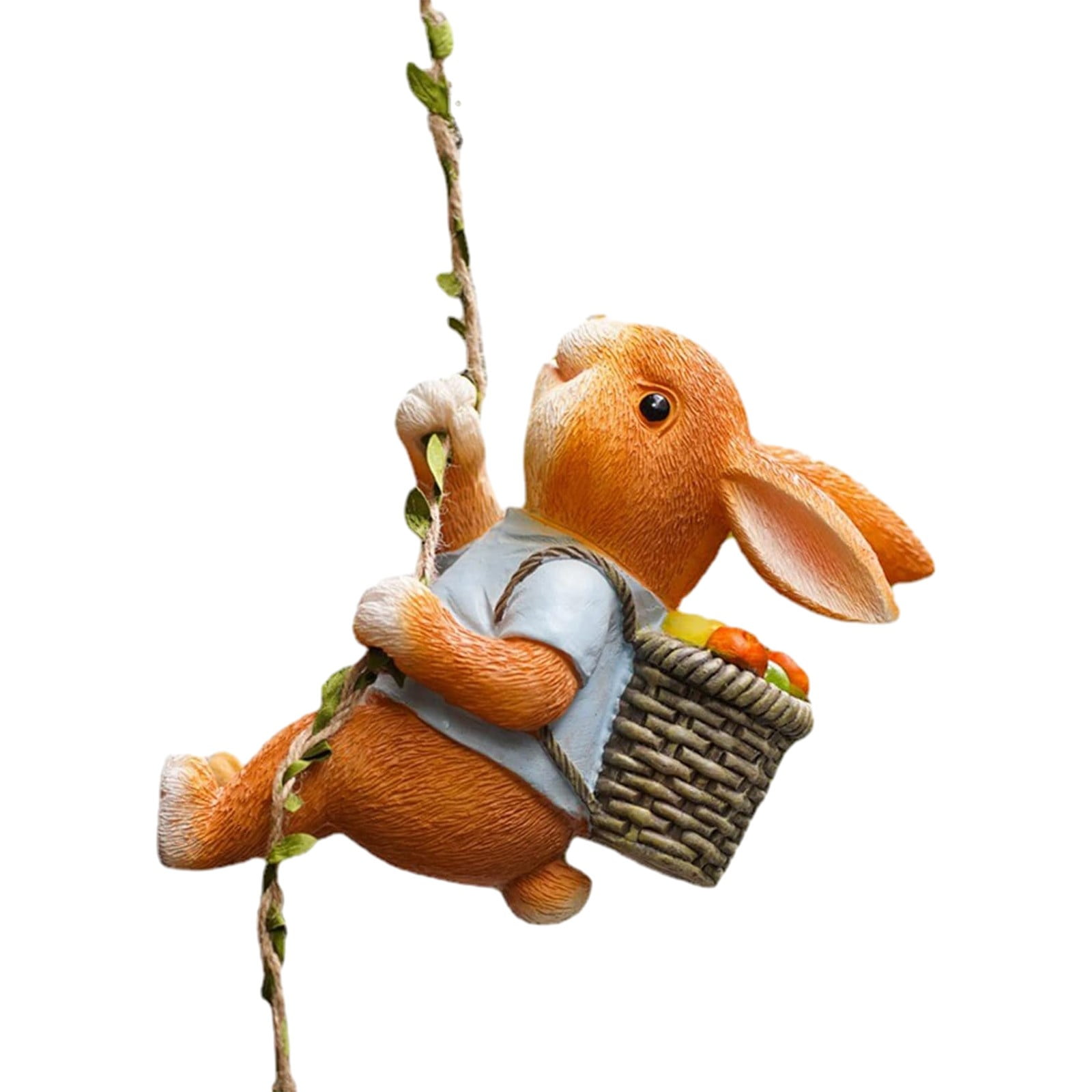 Darzheoy Climbing Rabbit Garden Statue Hanging Garden Climbing Tree ...