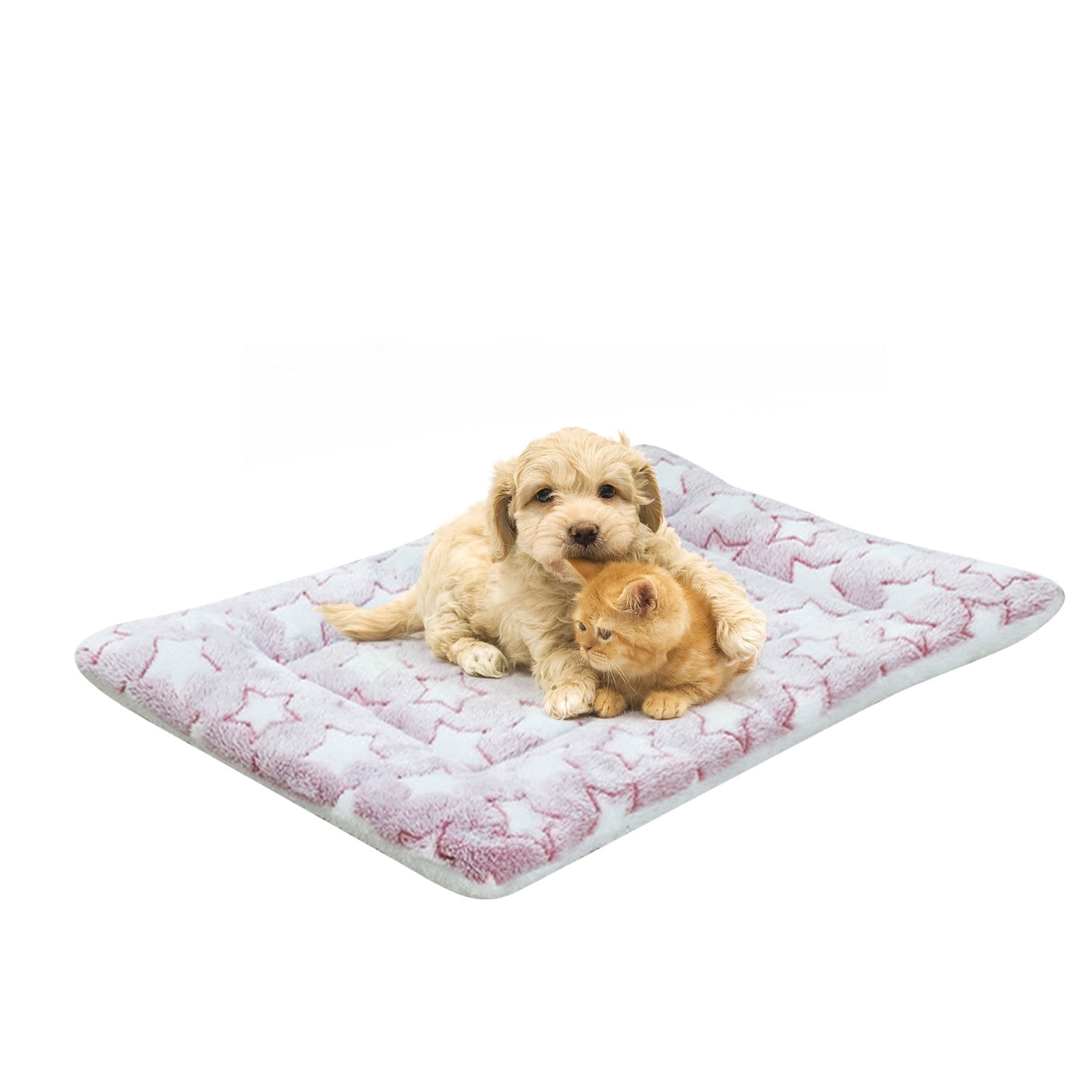 Darzheoy Dog Bed Mat Reversible Dog Crate Pad Soft Fluffy Pet Kennel ...
