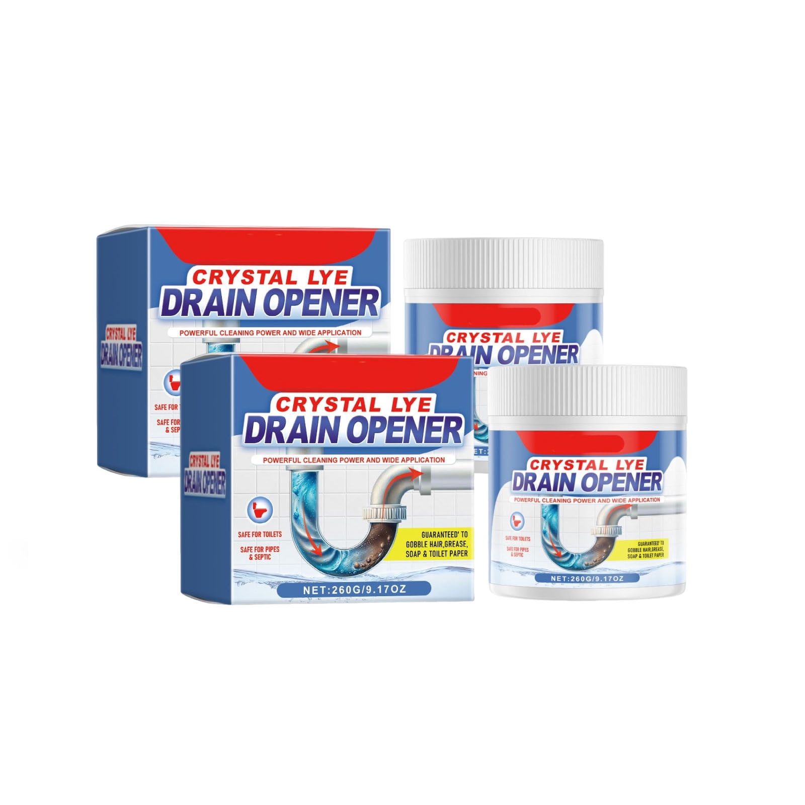 Darzheoy Drain Opener, Lye Drain Opener, Crystal Lye Drain Opener, Lye ...