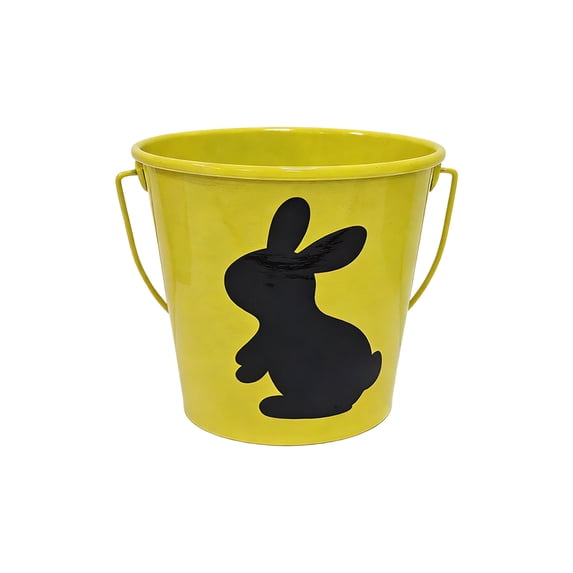 Darzheoy Easter Basket, Easter Tin Bunny Candy Bucket, Colorful Metal ...