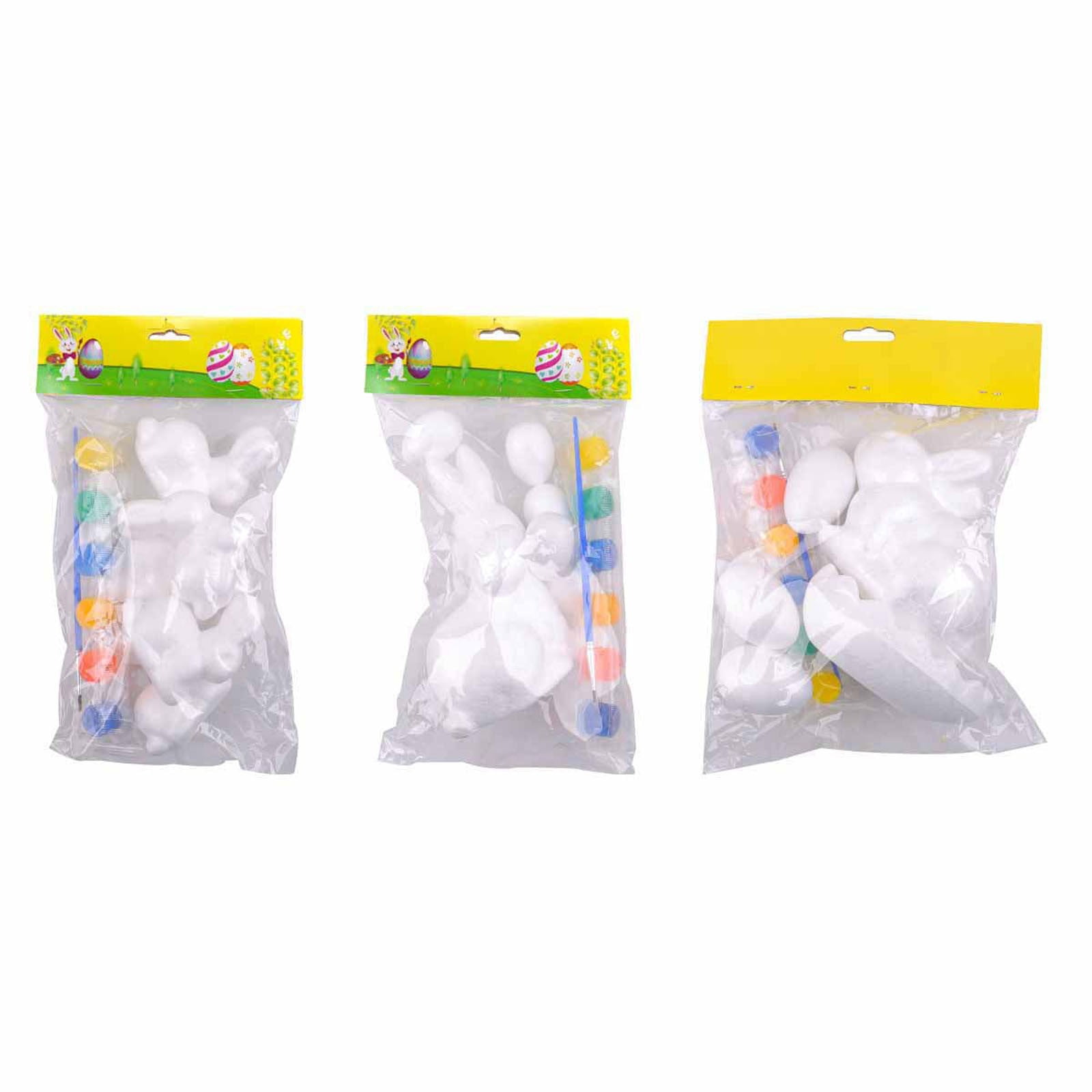 Darzheoy Easter Bunny Figurines Blank Ceramics to Paint Bunny Statues ...