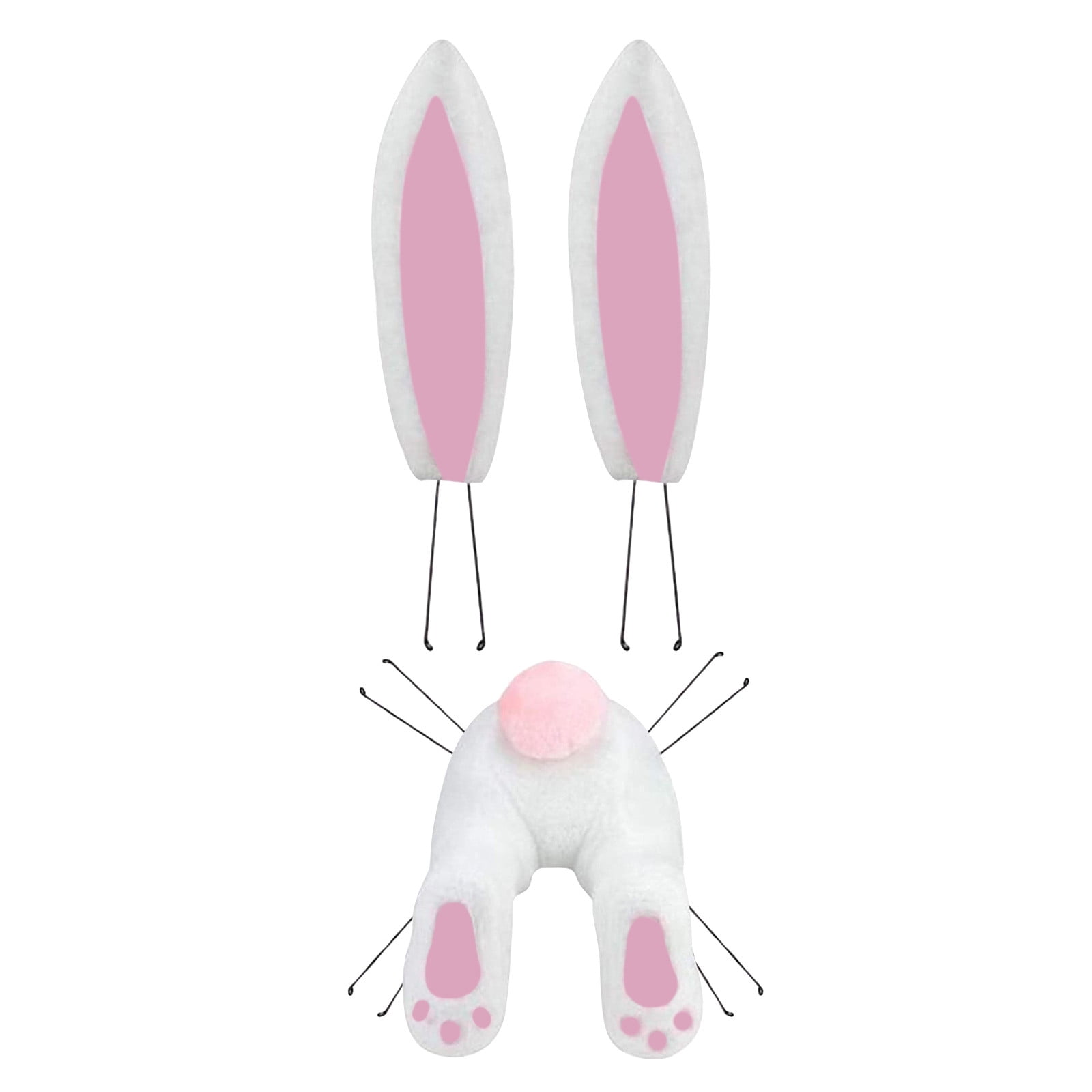 Darzheoy Easter Door Decorations, Easter Rabbit Buttocks & Legs Wreath ...