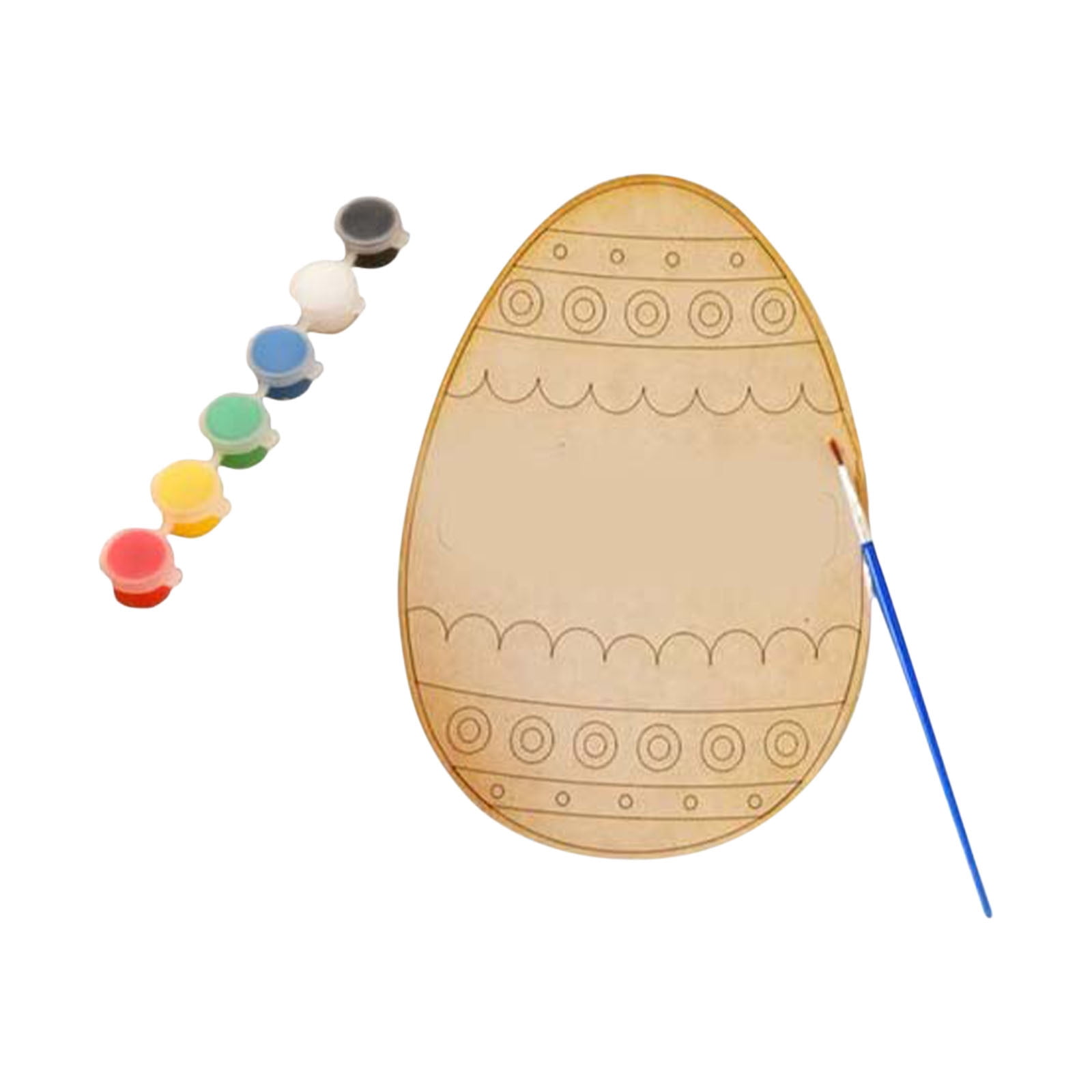 Darzheoy Easter Egg Paint Kit, DIY Wooden Painting Crafts for Kids, DIY ...