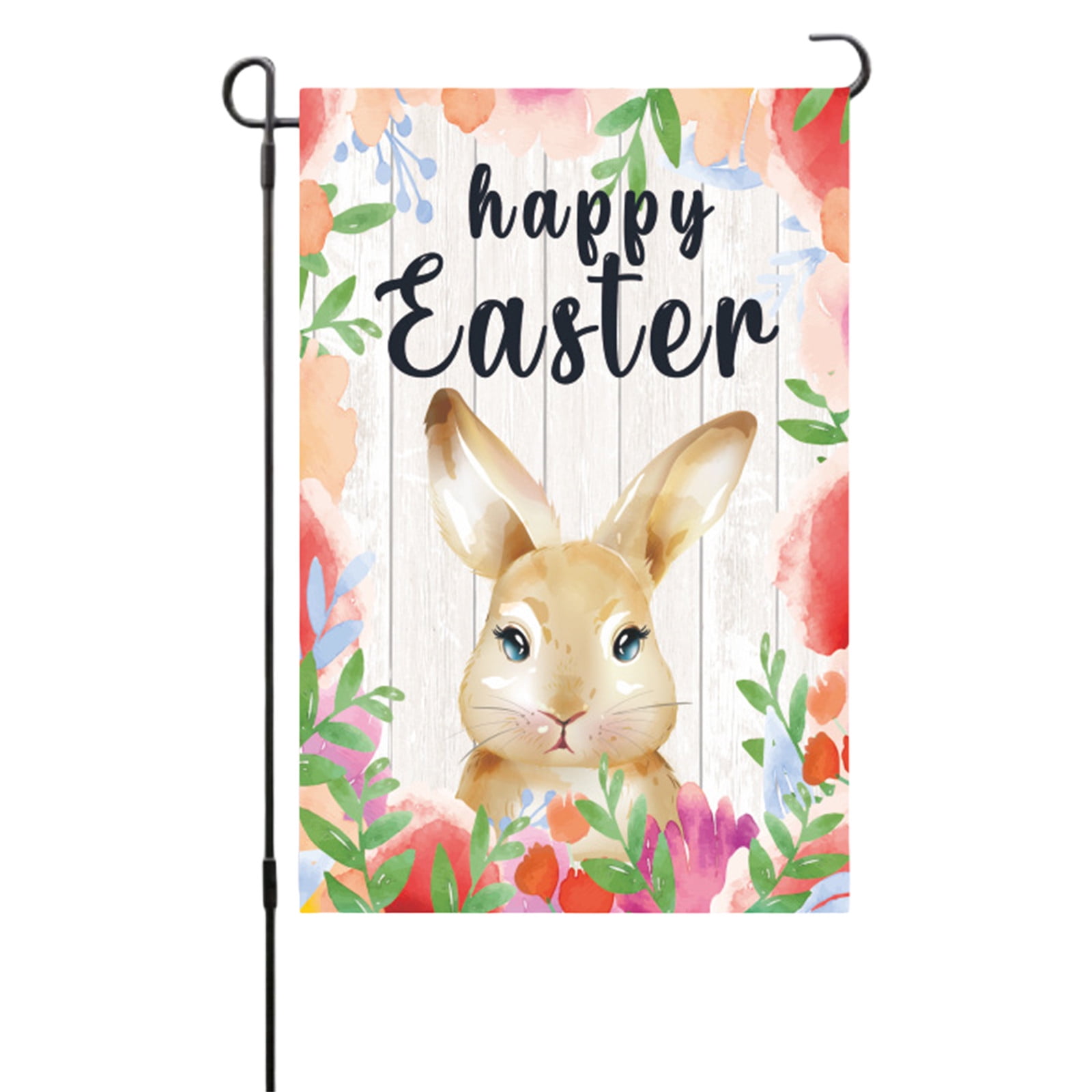 Darzheoy Easter Garden Flag, Happy Easter Bunny Garden Flag 12X18 Inch ...