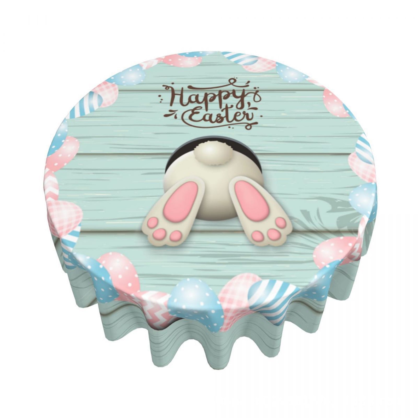 Darzheoy Easter Round Tablecloth 60 inches, Easter Decorations, Water ...