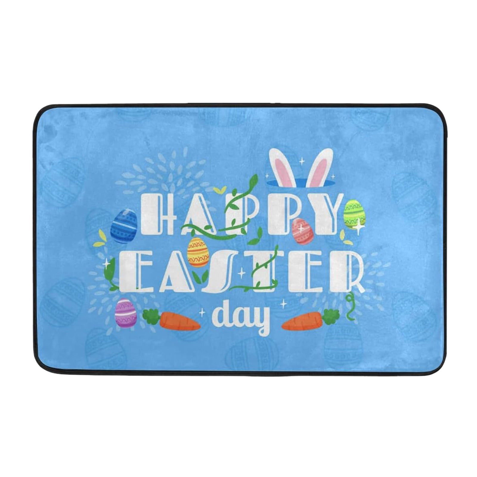 Darzheoy Easter Welcome Doormat Bunny Spring Indoor Outdoor Front Porch ...