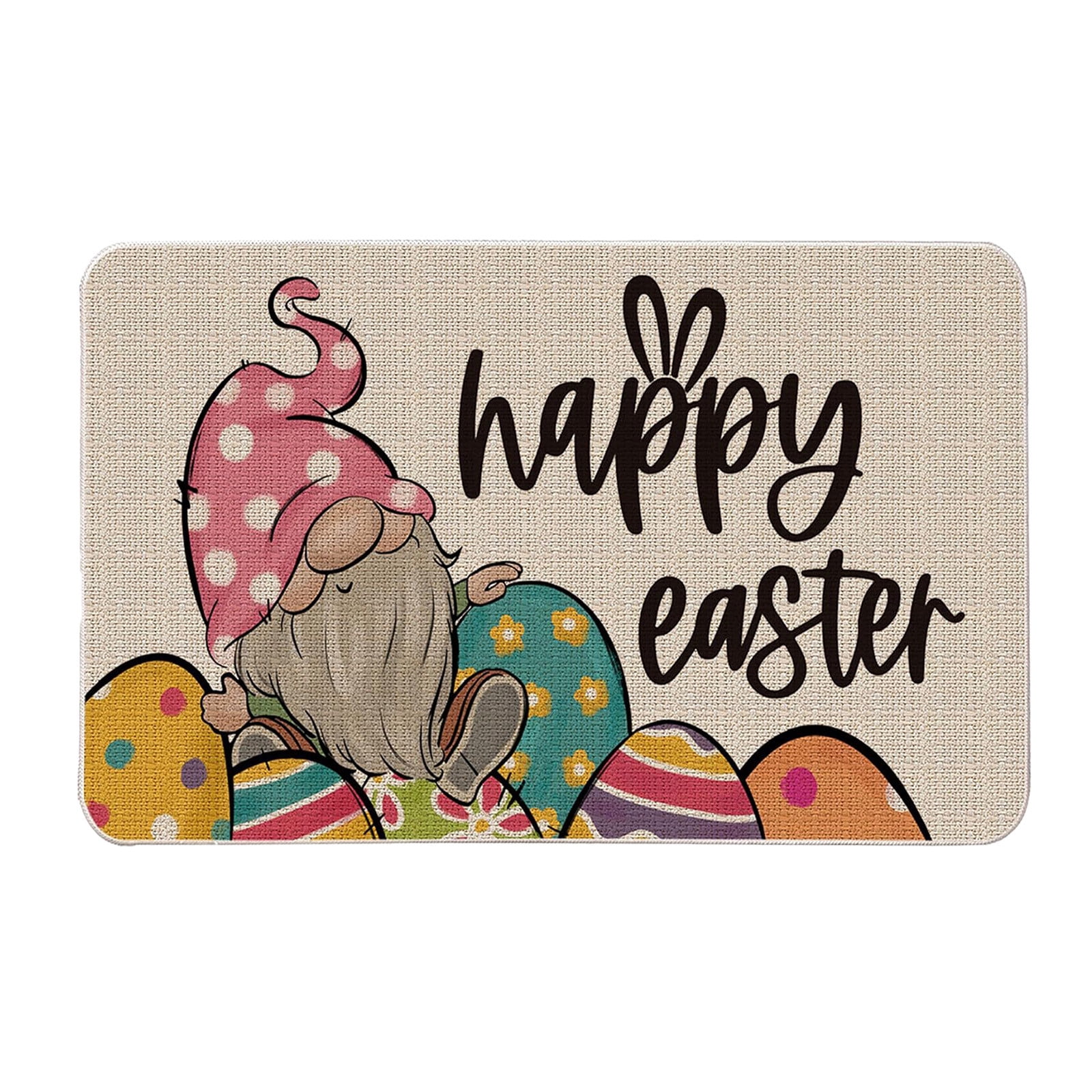 Darzheoy Easter Welcome Doormat Bunny Spring Indoor Outdoor Front Porch ...