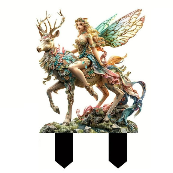 Forest Elves And Deer Garden Pile Card Acrylic Garden Ground Insert ...