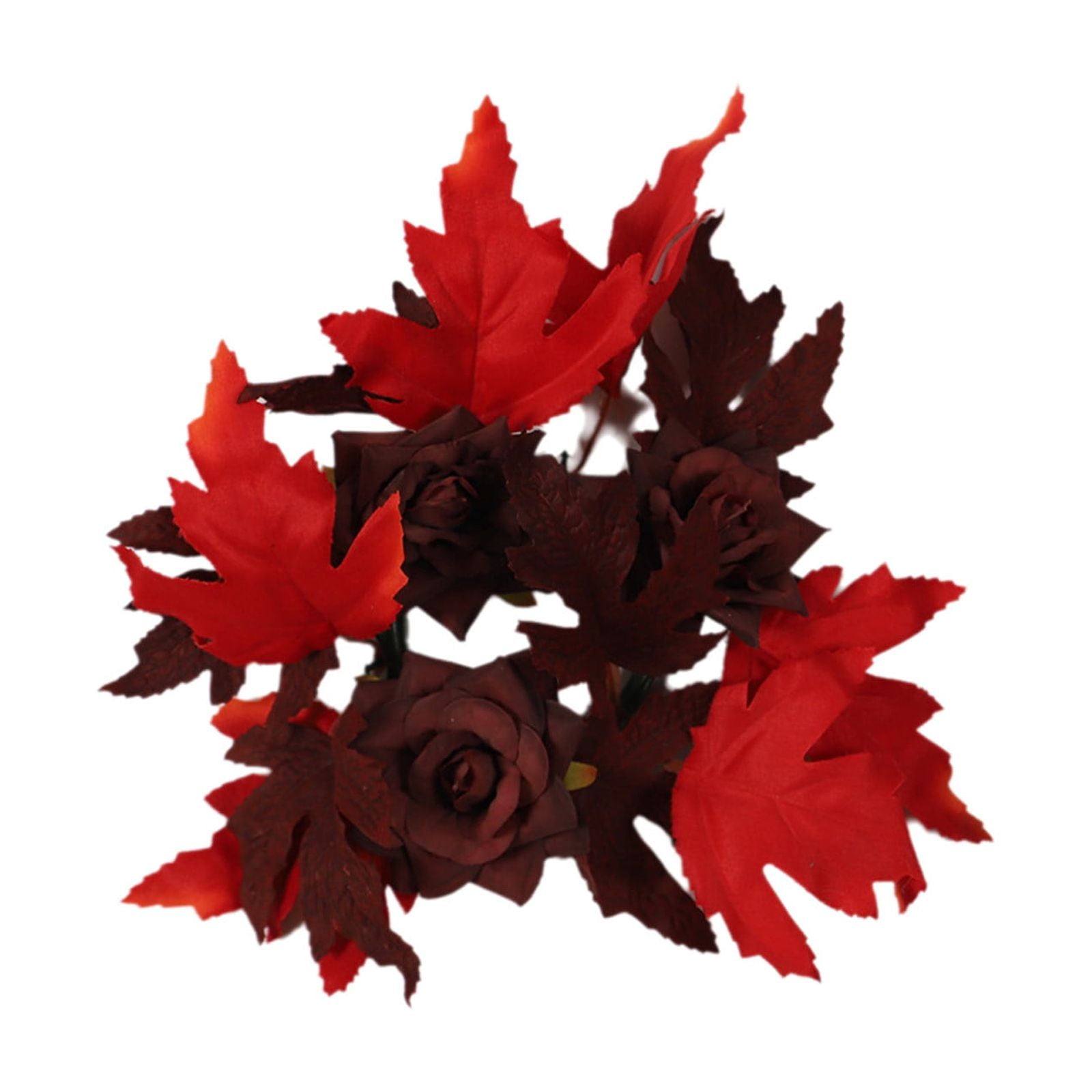 Darzheoy Fall Candle Rings Wreaths, Artificial Maple Leaf Candle Ring ...