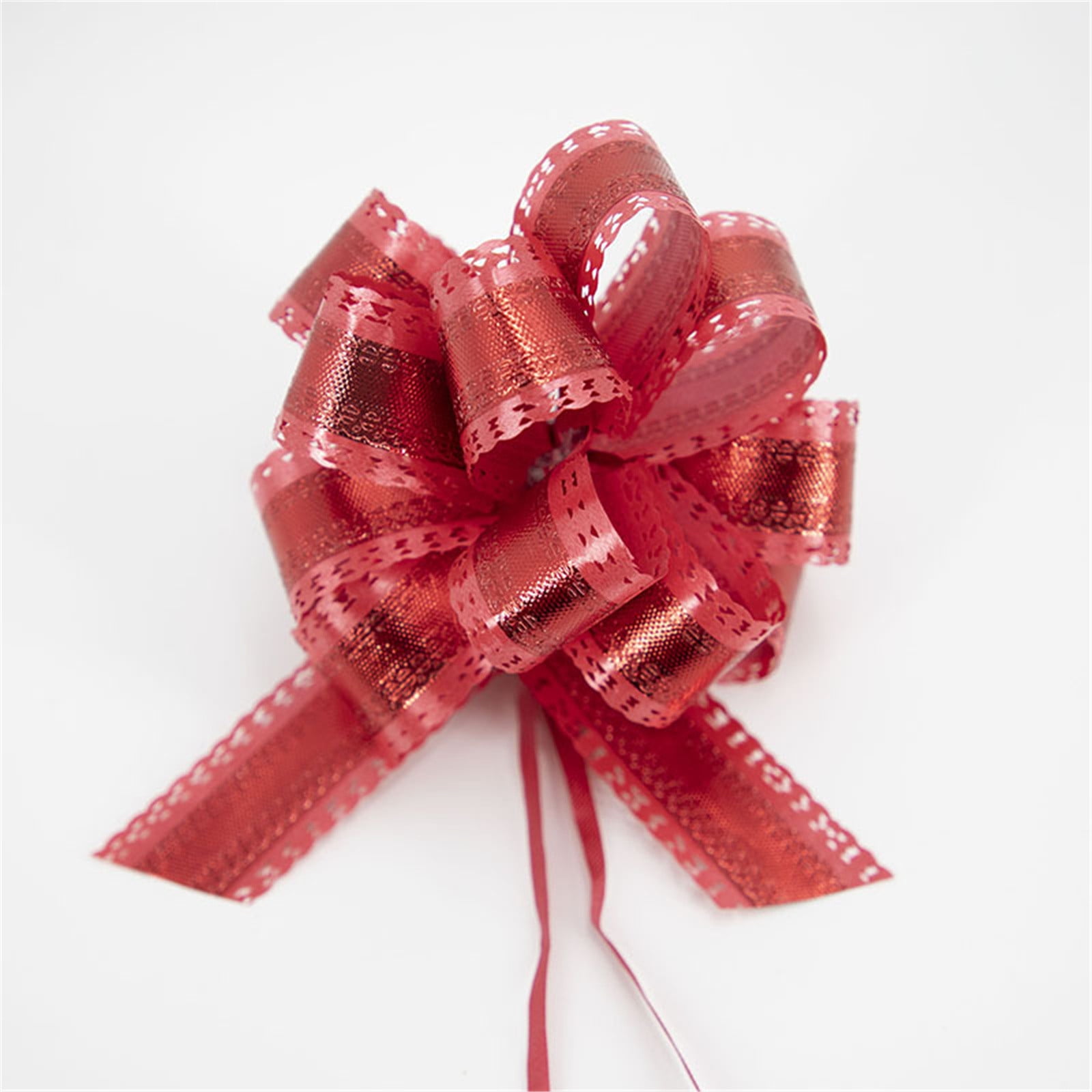 Elainilye Gift Pull Bows, 2Pcs Pull Bows for Gift Baskets, Wide Ribbon ...
