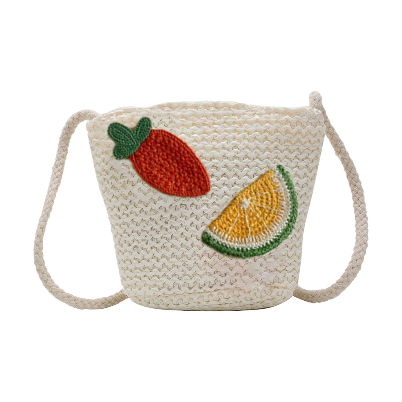 Darzheoy Girls Knitting Bag Straw Handbags for Summer Crossbody Bag ...