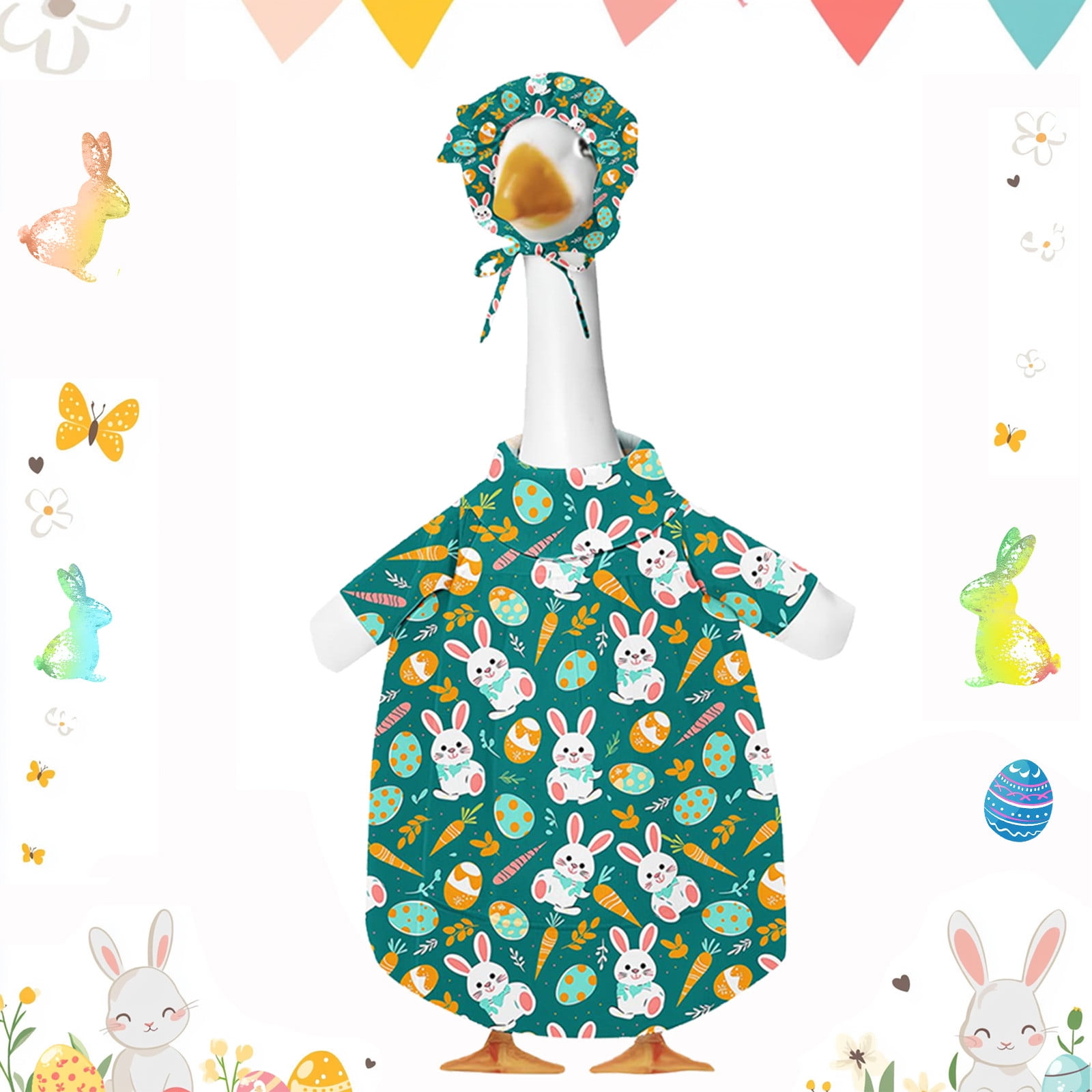 Darzheoy Goose Outfit Lawn Porch Goose Clothes 23 Inch Easter Outdoor ...