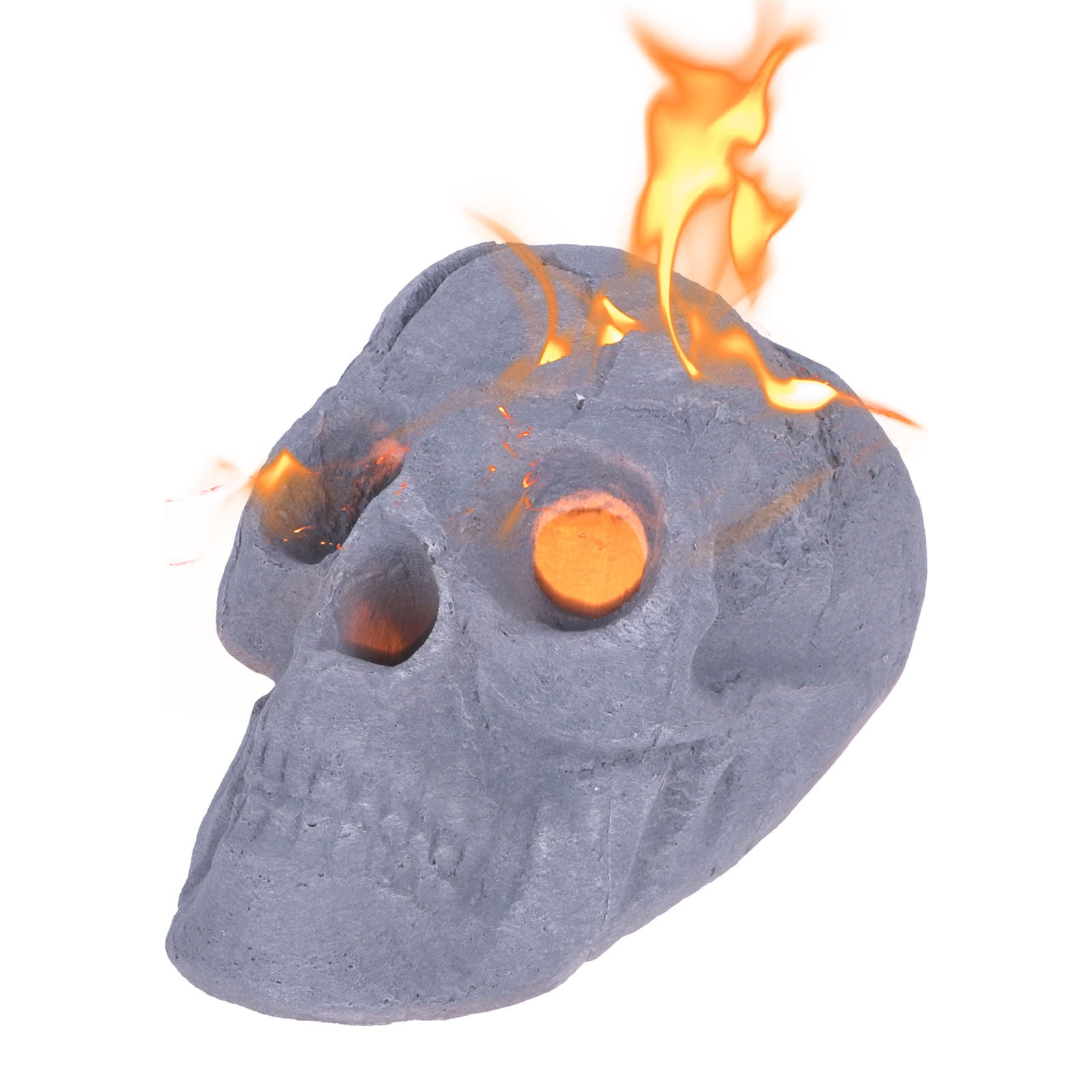 Darzheoy Halloween Fire Pits Skulls, Skeleton Flame Ceramic for Bonfire ...