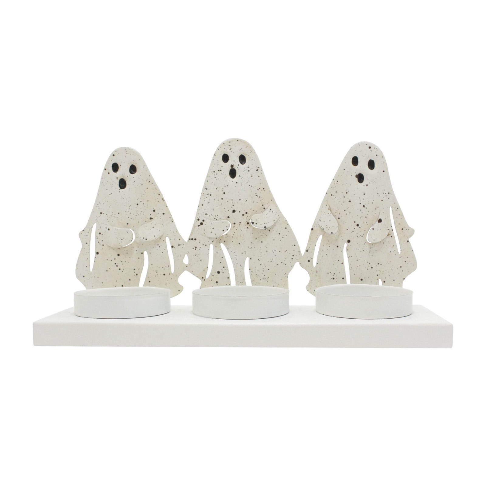 Darzheoy Halloween Ghost Candlestick Iron Ornament Gothic Home Desktop ...
