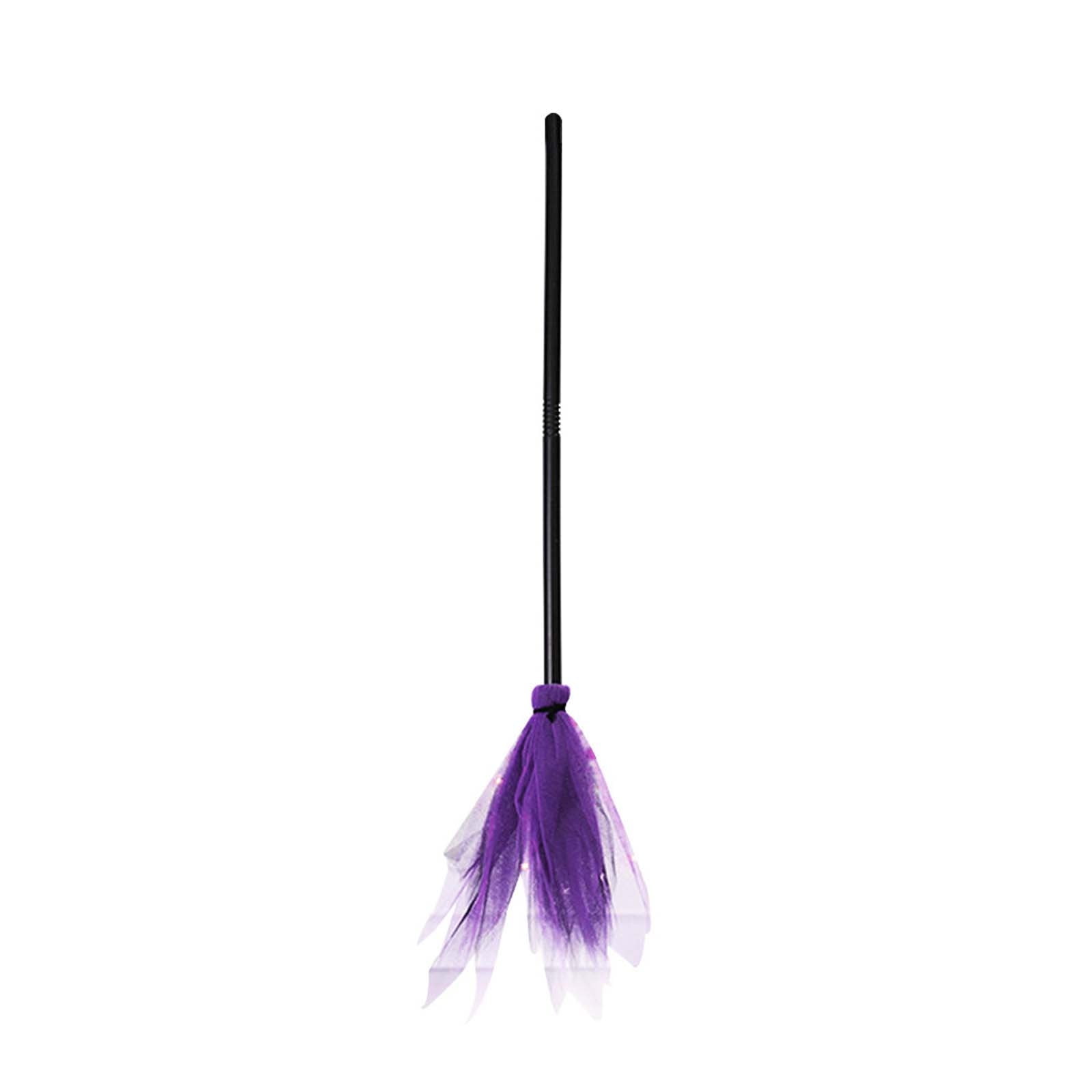 Darzheoy Halloween Witch Broom Halloween Decoration Witch Broomstick ...