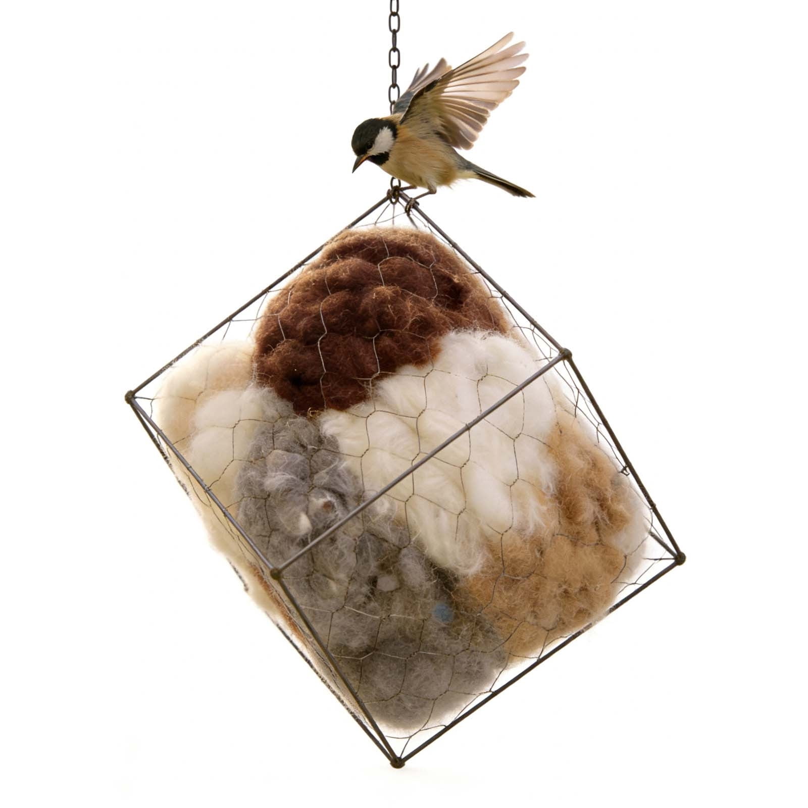 Darzheoy Handmade Fiber Bird Nesting Square, Hummingbird Houses Nester ...