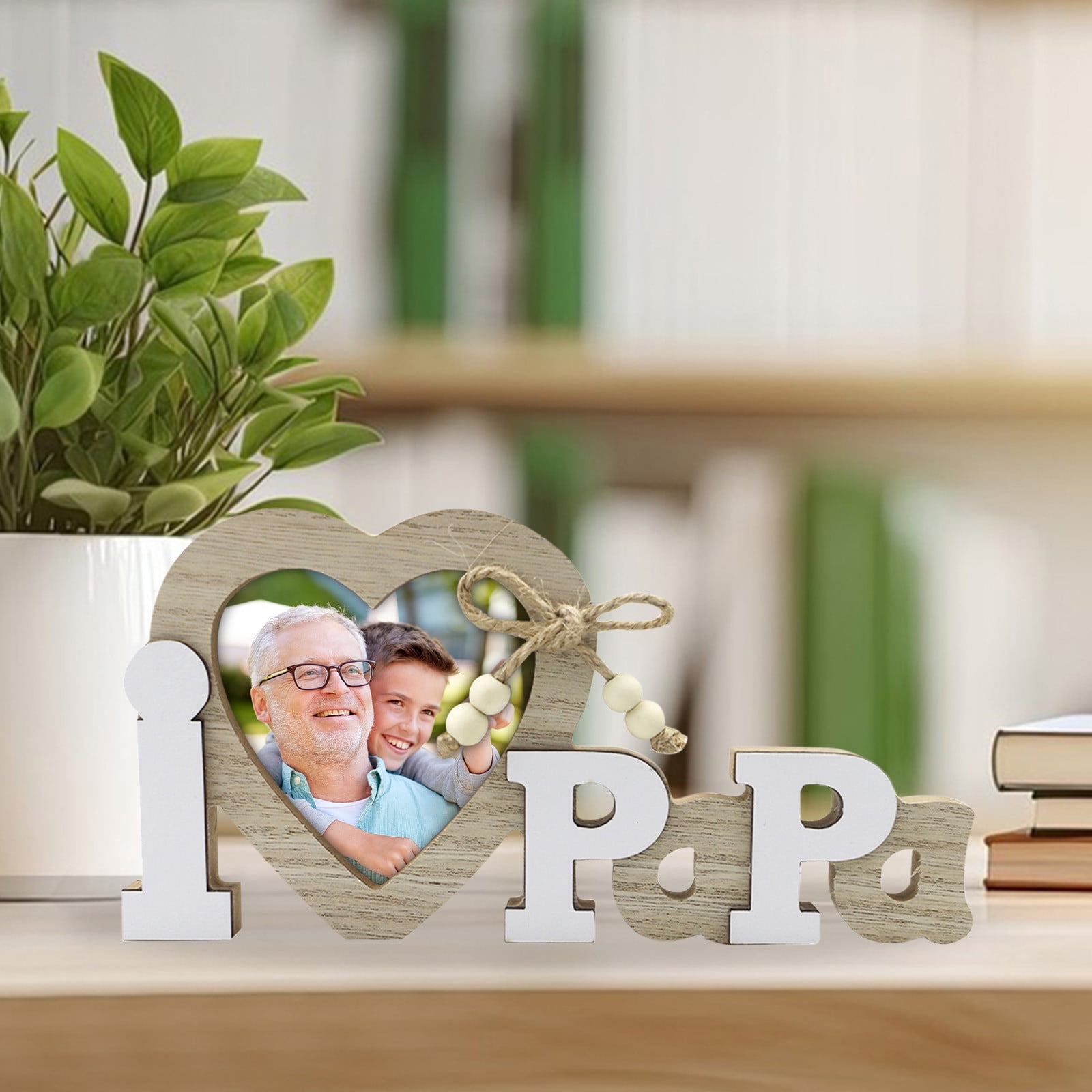 Darzheoy Heart Mr Picture Frame, Couple's Photo Frame, Rustic Wedding ...