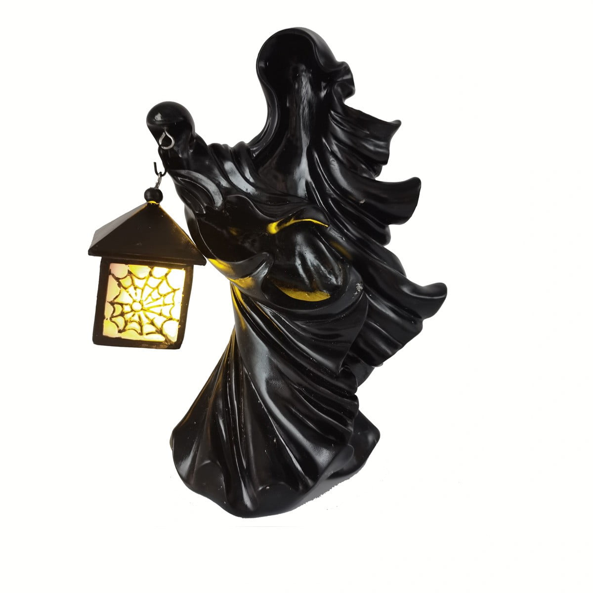Darzheoy Hell Messenger with Lantern, Witch Resin Sculpture Decoration ...