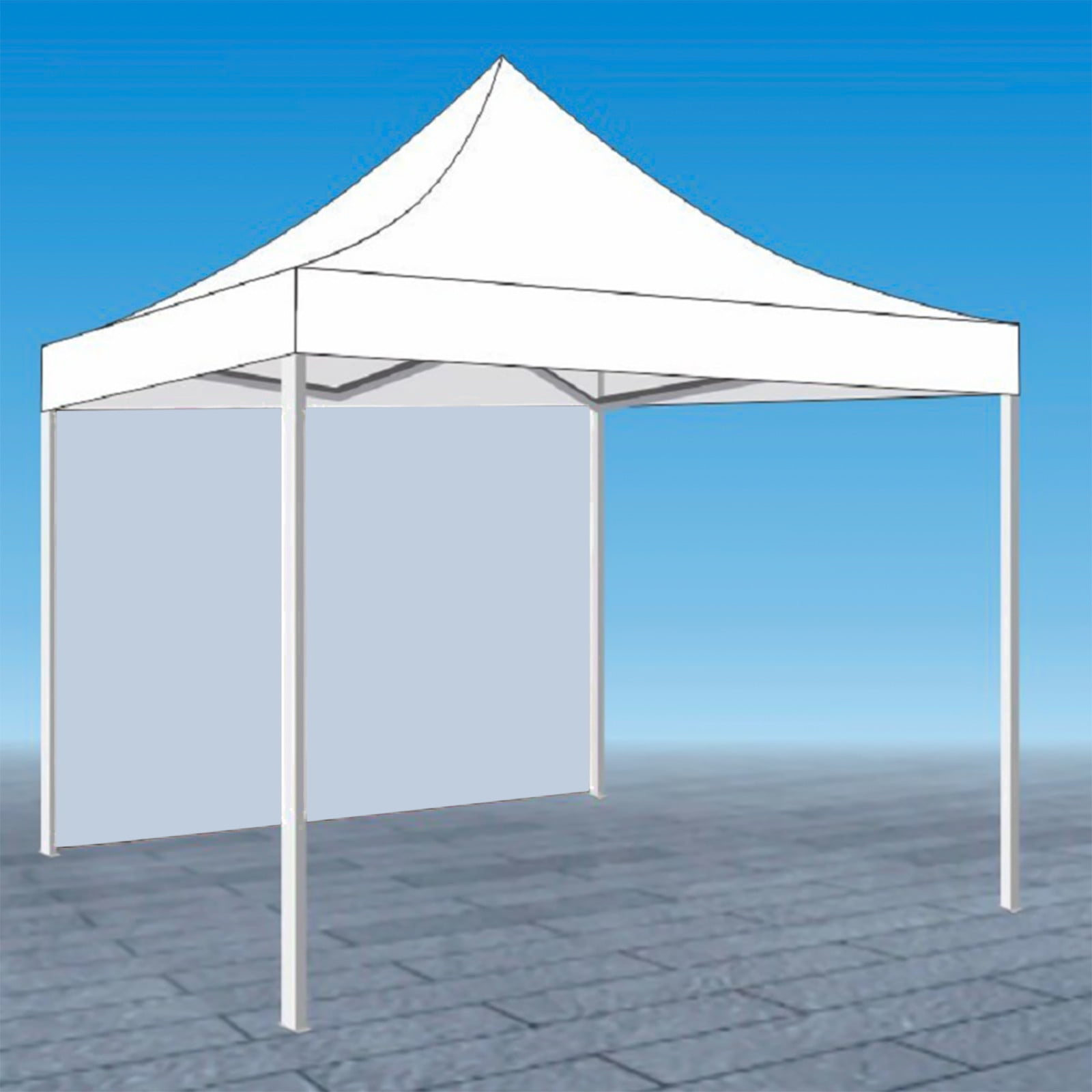 Darzheoy Instant SunWall for 10'x10' POP up Canopy, Removable One Side ...