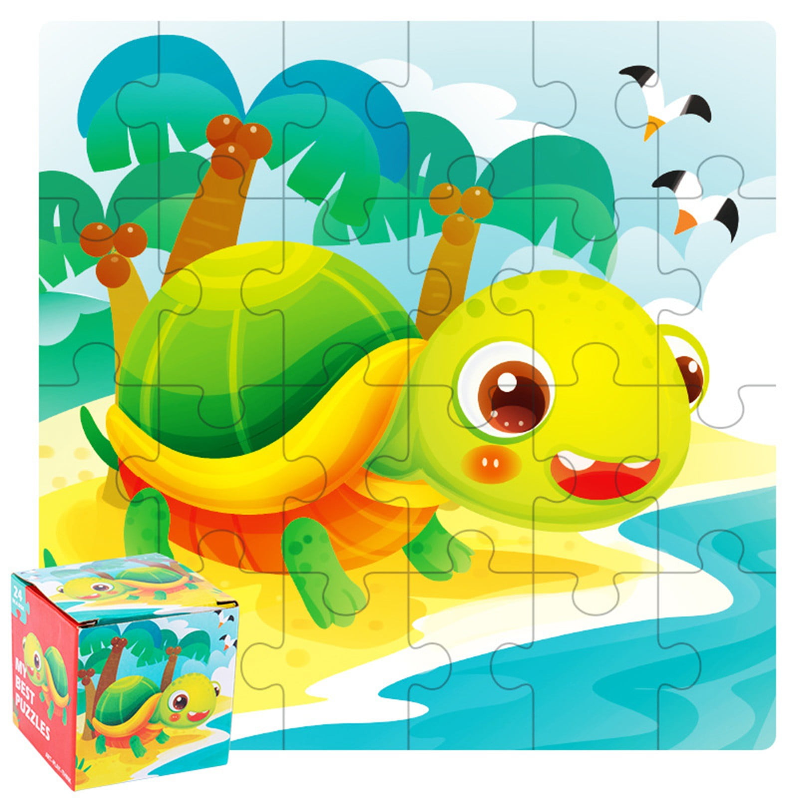 Darzheoy Jigsaw Puzzles for Kids Ages 3-6 Year Old 24 Piece Colorful ...