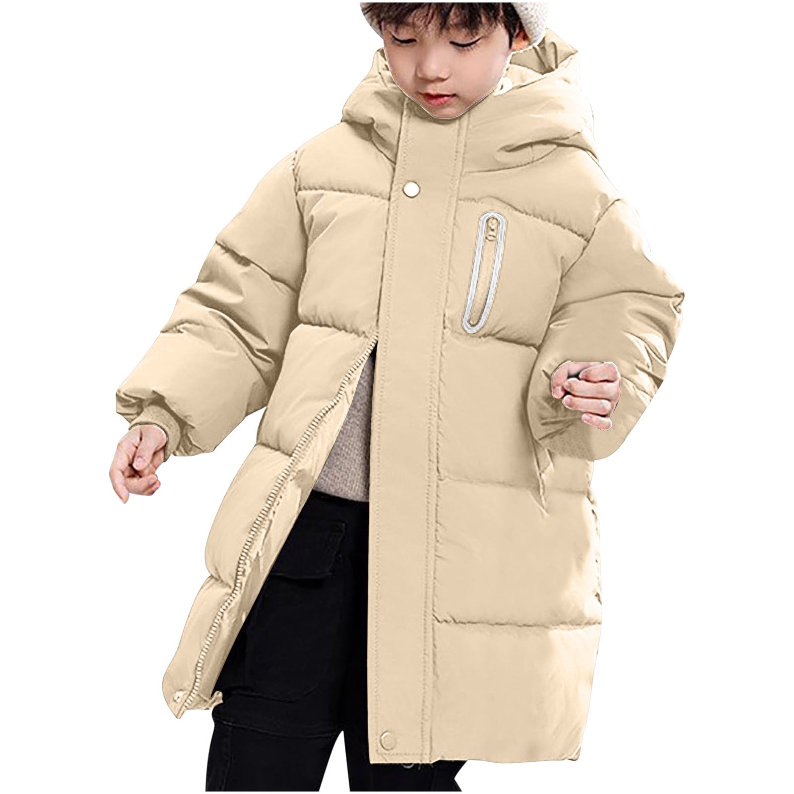 Darzheoy Kids Boy's Winter Coat Fleece Lined Waterproof Jacket Puffy ...