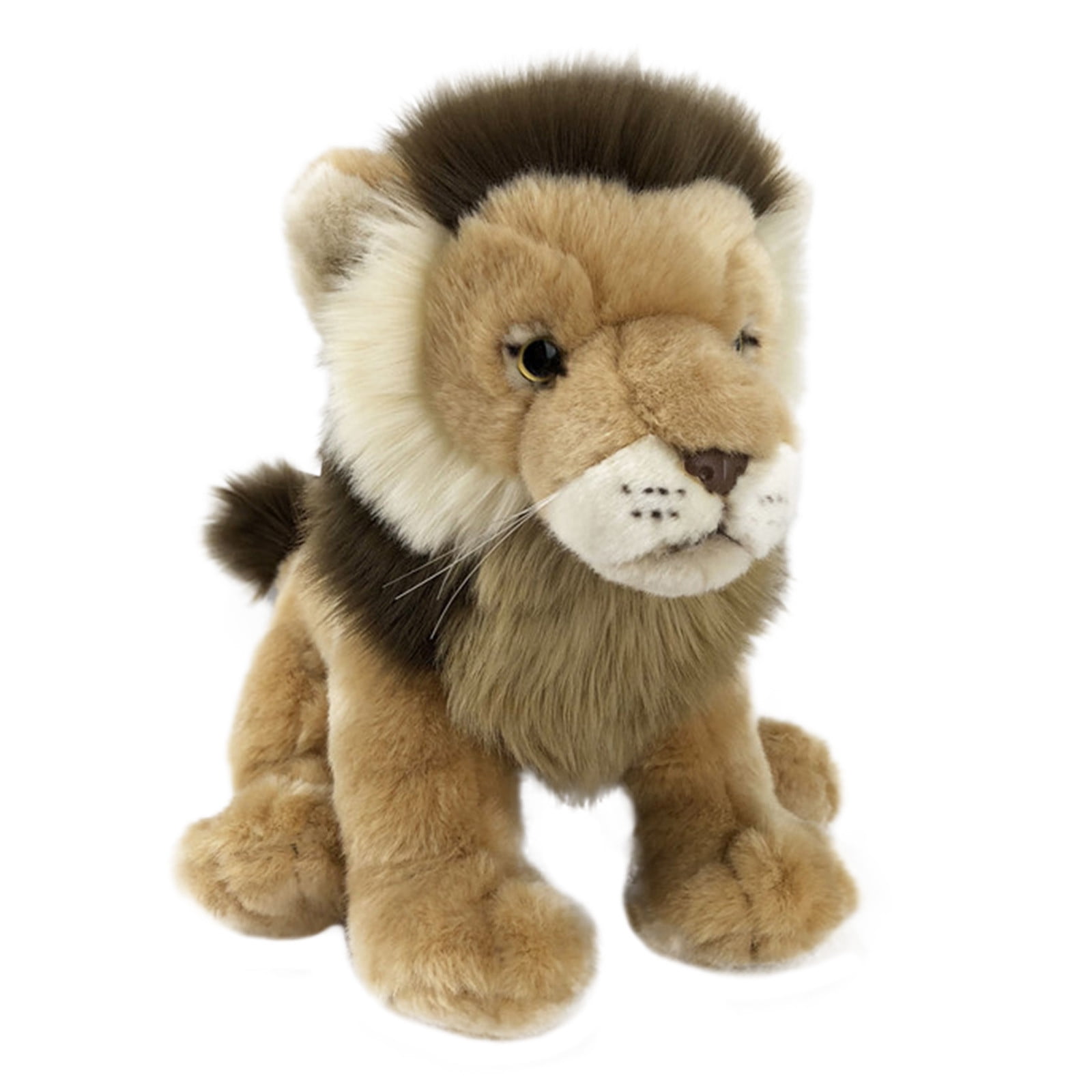 Darzheoy Lion Stuffed Animal, Lifelike Soft Plush Toy for Cuddles ...