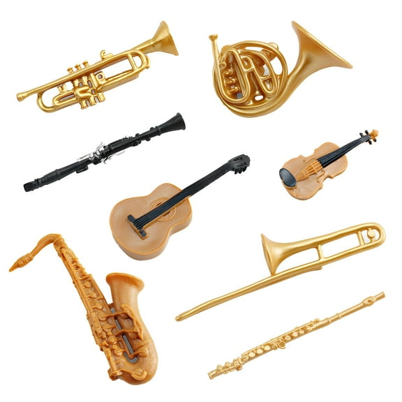 4pcs Miniature Saxophone Mini Saxophone Model Miniature Musical ...