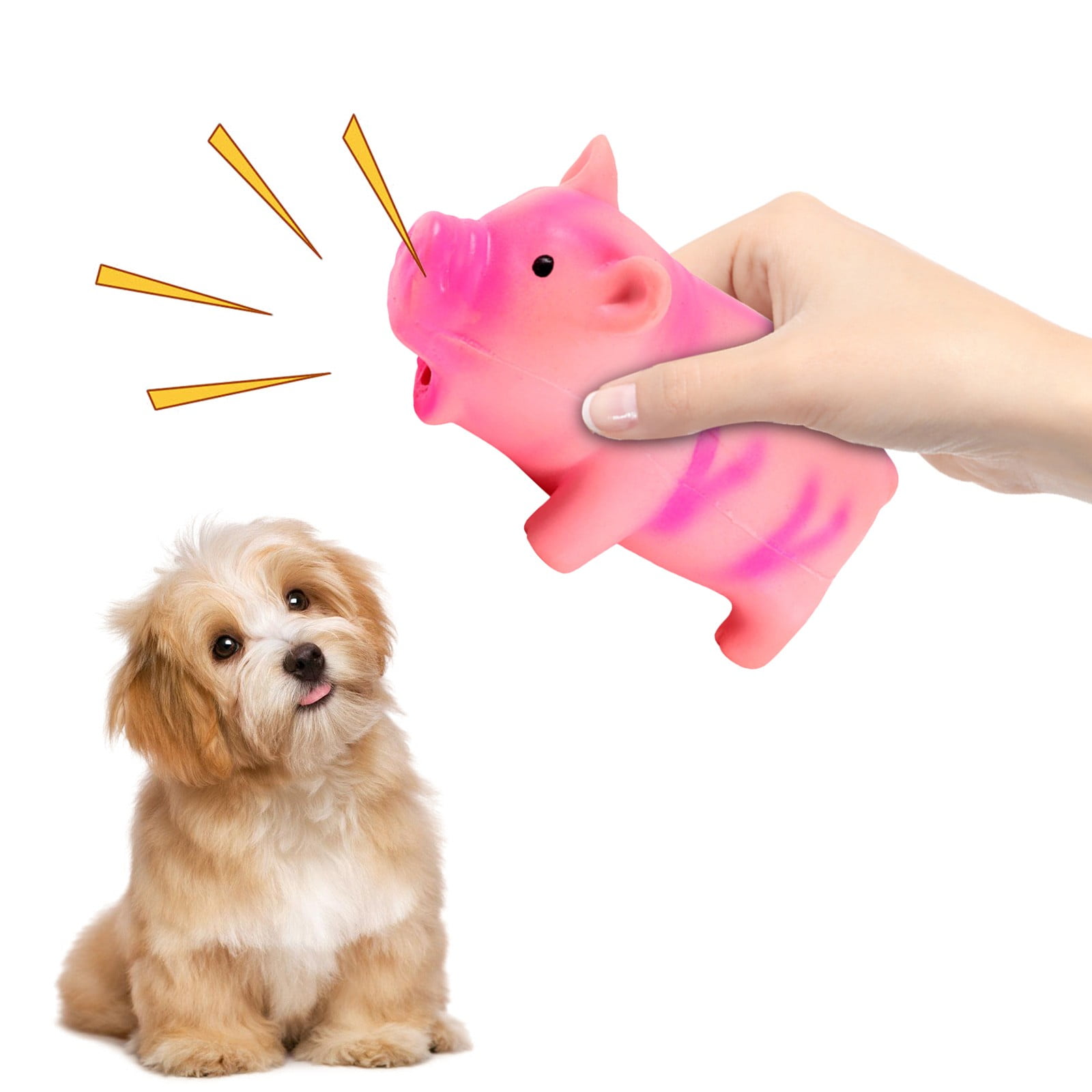 Darzheoy Pig Dog Toy, Squeaky Pig Dog Toy, Interactive Pig Dog Chew Toy ...