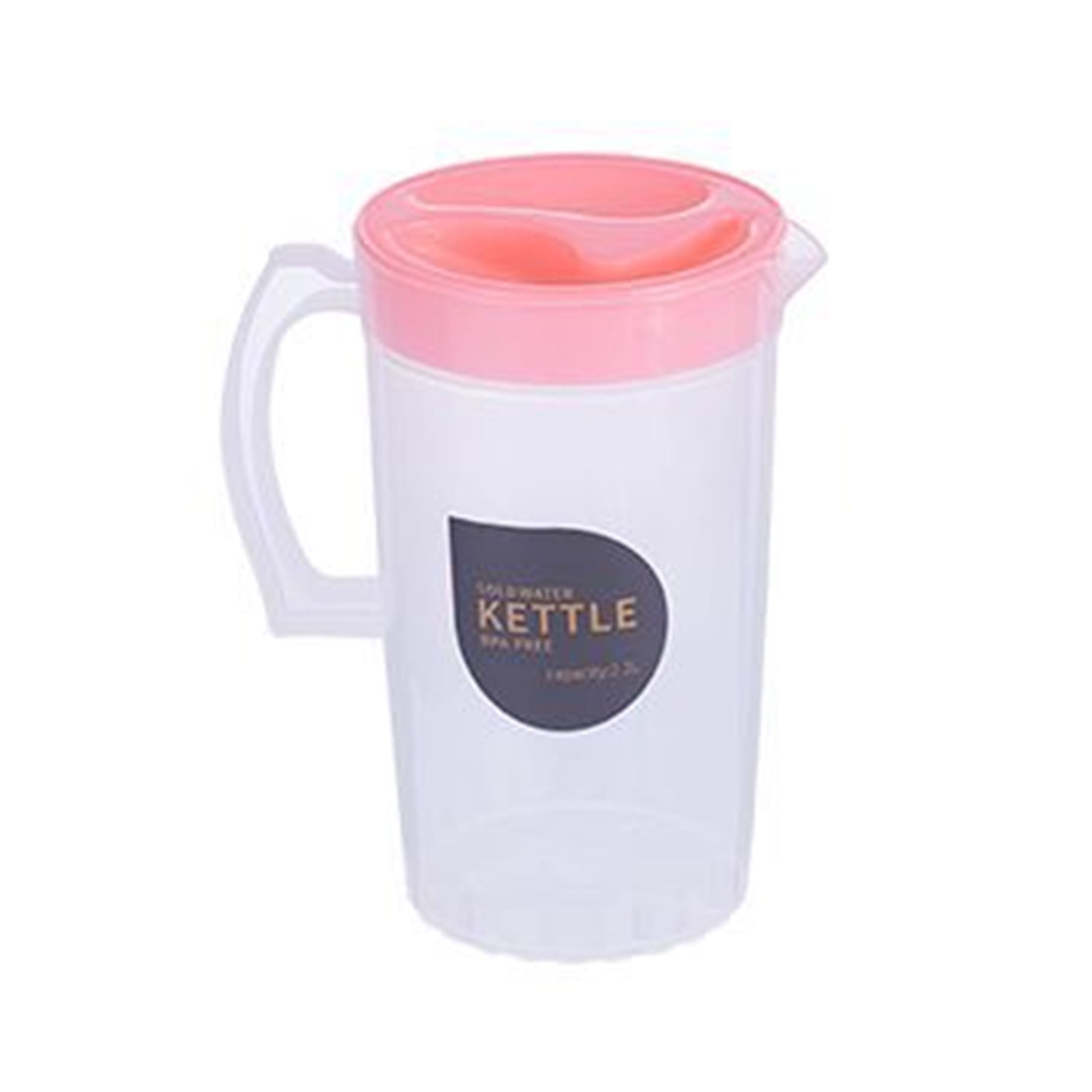 Darzheoy Plastic Pitcher with Lid, 2.2L Fridge Door Water Pitcher with ...