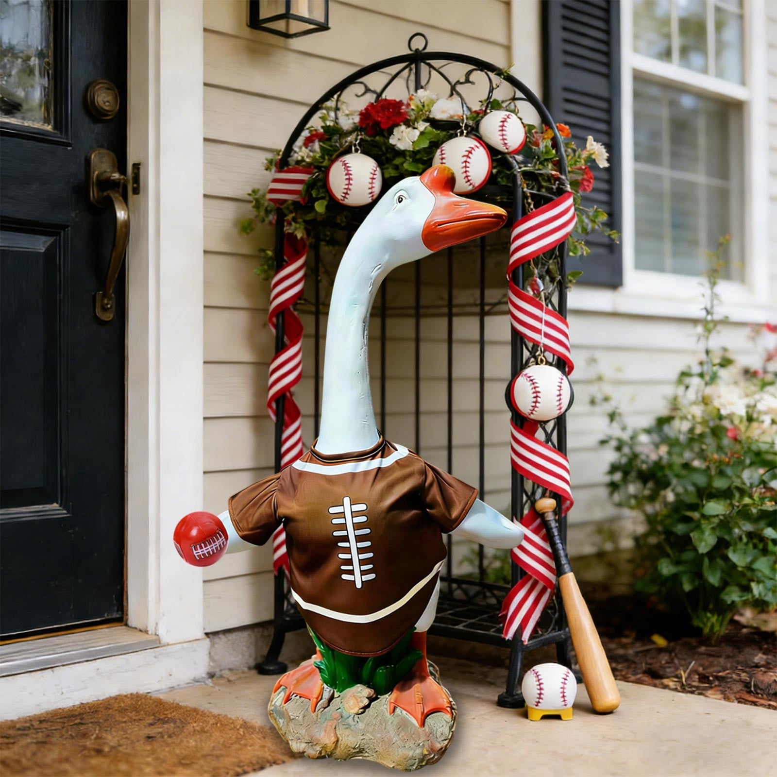 Darzheoy Porch Goose Outfit 23 Inch, Sports Theme Jersey with Rotatable ...